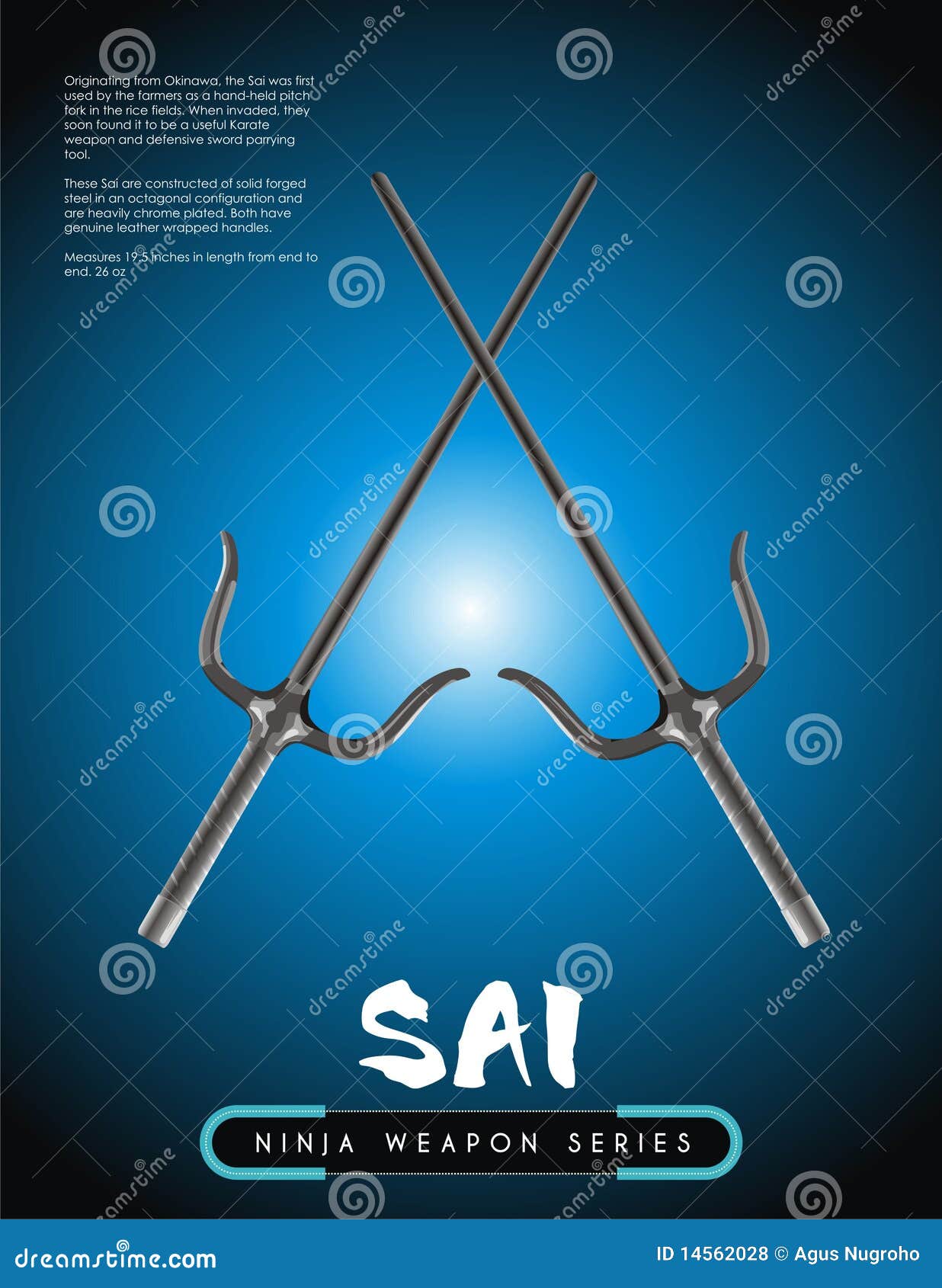 Arma SAI di Ninja illustrazione di stock. Illustrazione di difensivo ...