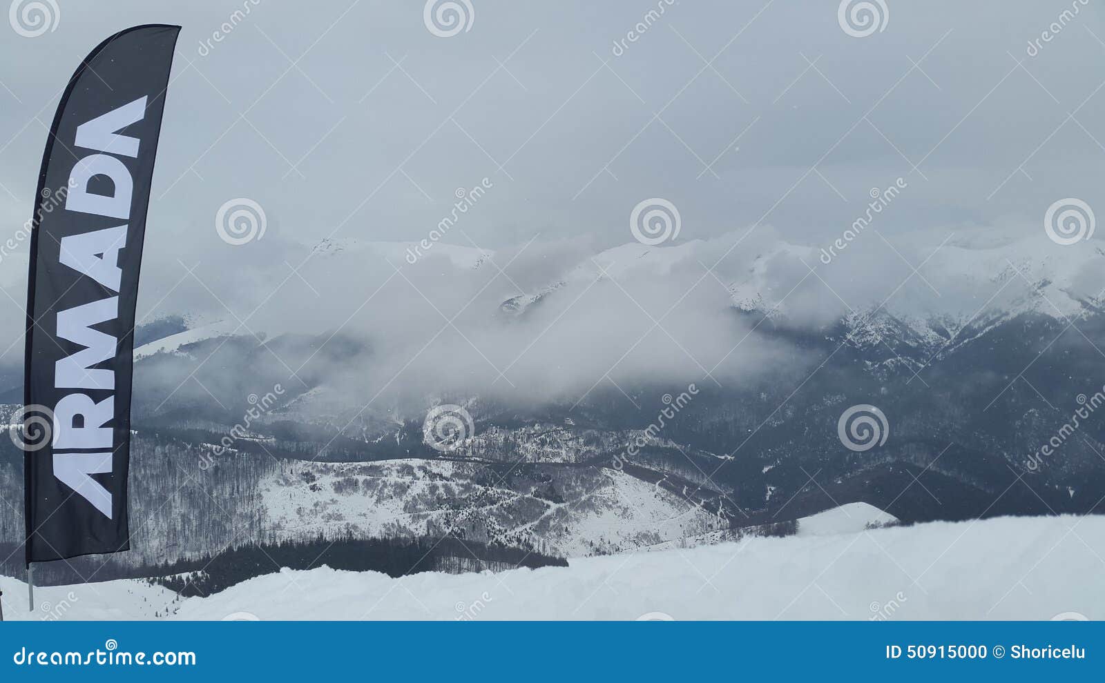 Armada Flag on Mountain Peak Editorial Image - Image of mountain, hike ...