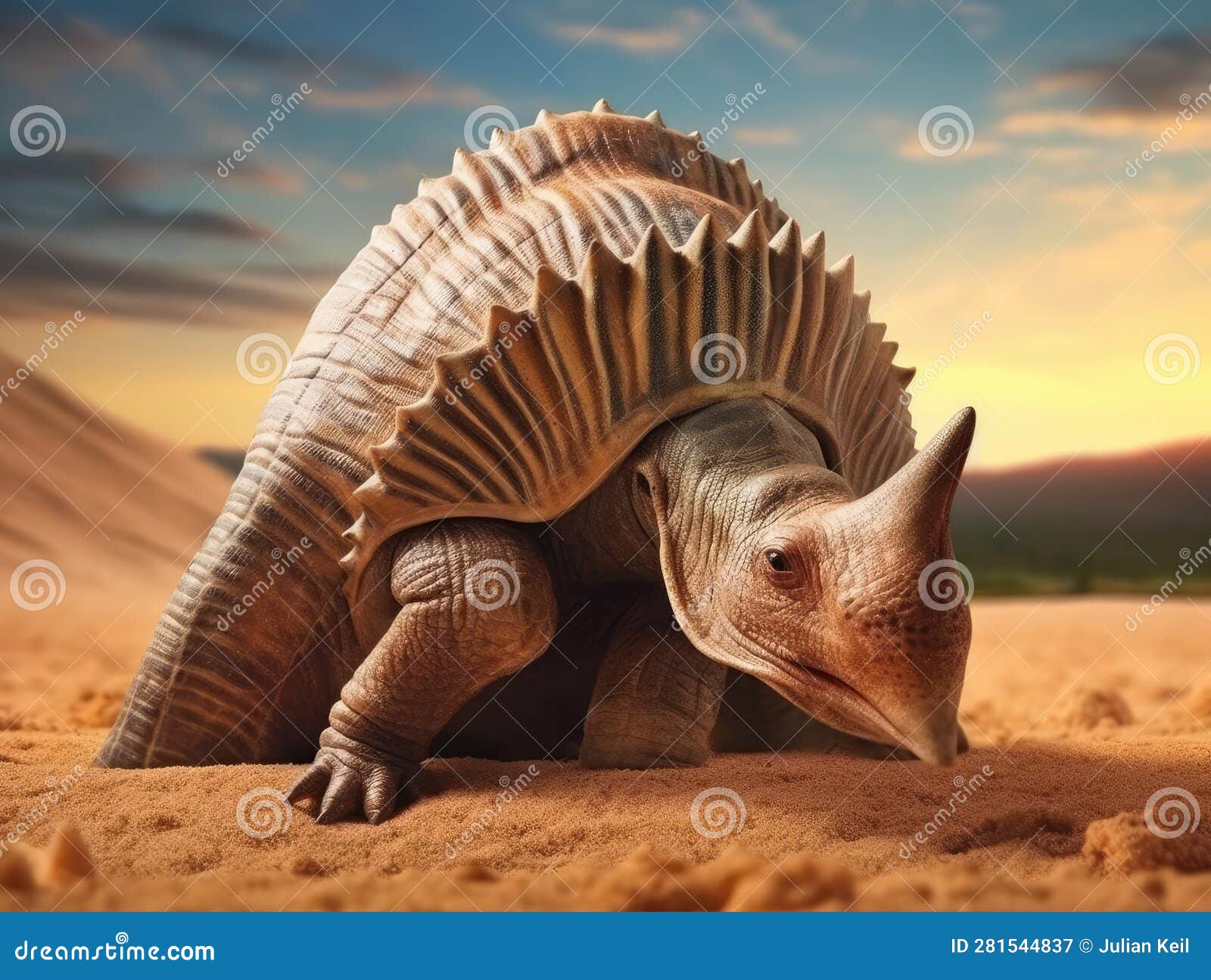 Armadillo Dig for Sustainable Solution Stock Illustration ...