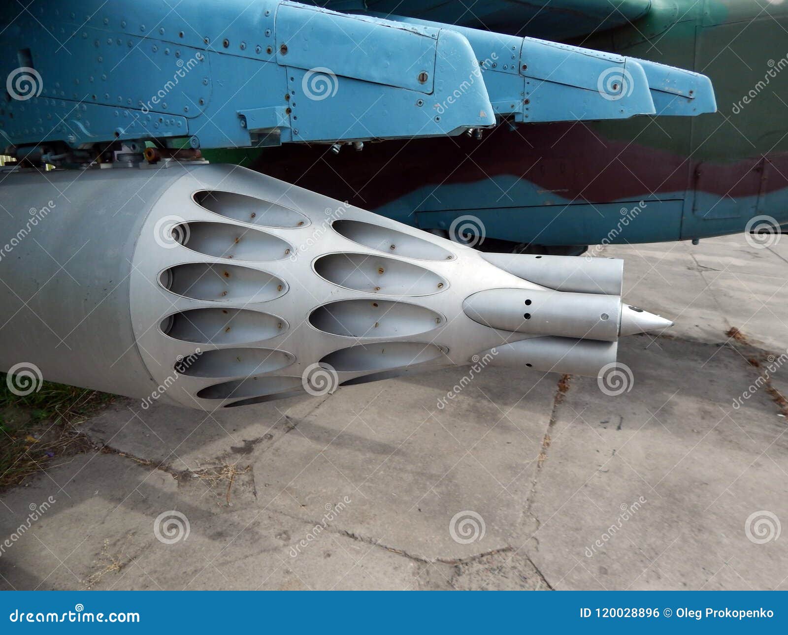Armament of Aircraft and Helicopters Rockets Stock Photo - Image of ...