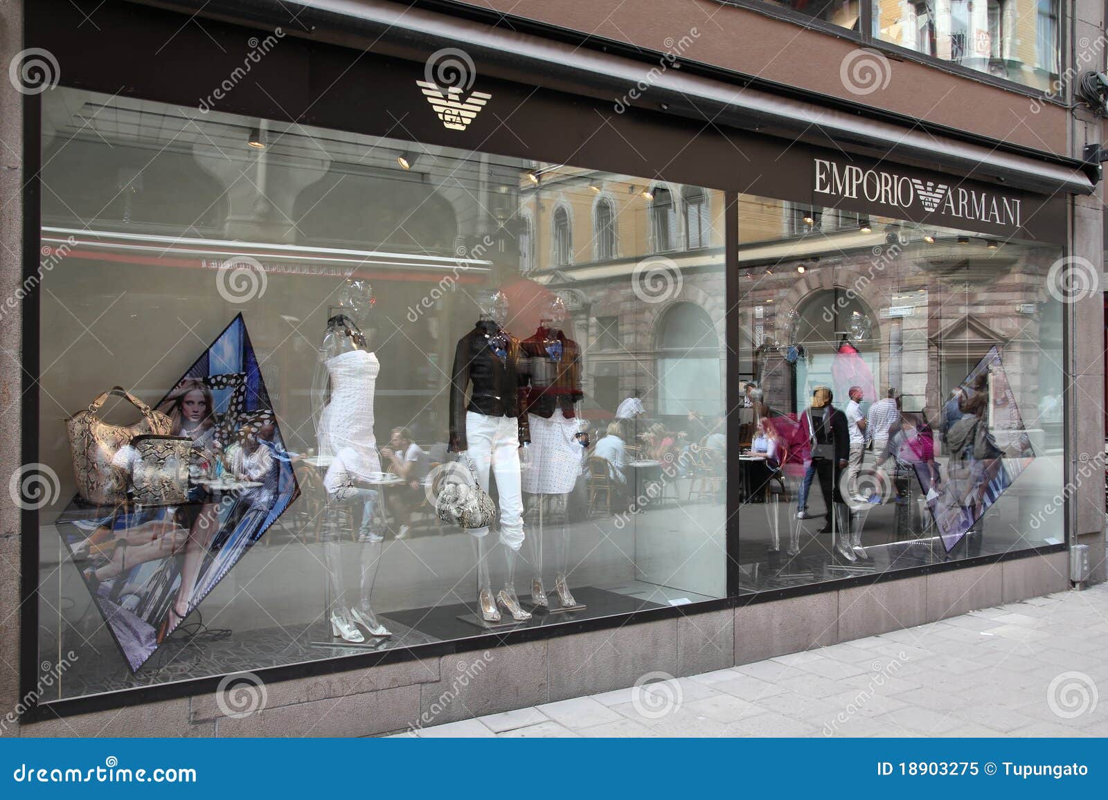 Armani editorial image. Image of sweden, luxurious, outlet - 18903275