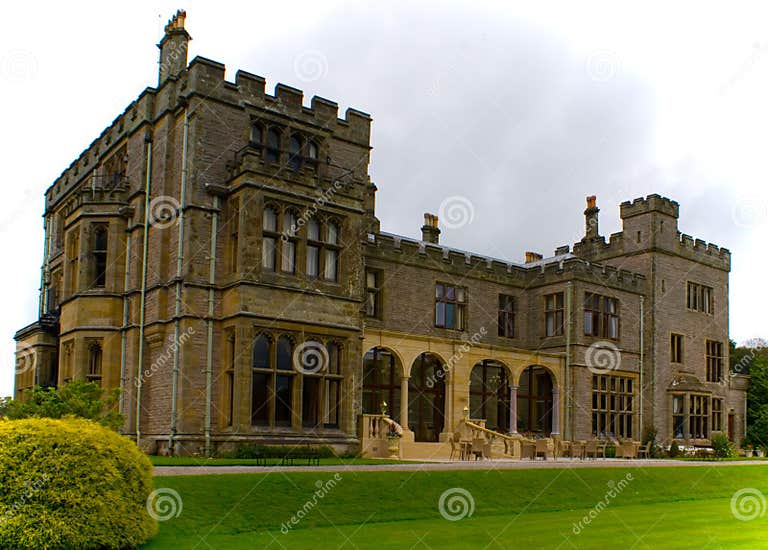 Armathwaite Hall stock image. Image of tower, medieval - 5001989