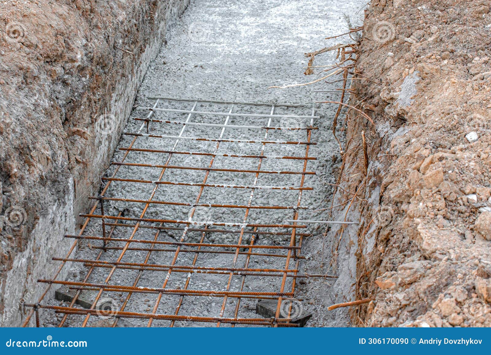 The Armature Is Wired, The Foundation Of The Concrete Solution ...