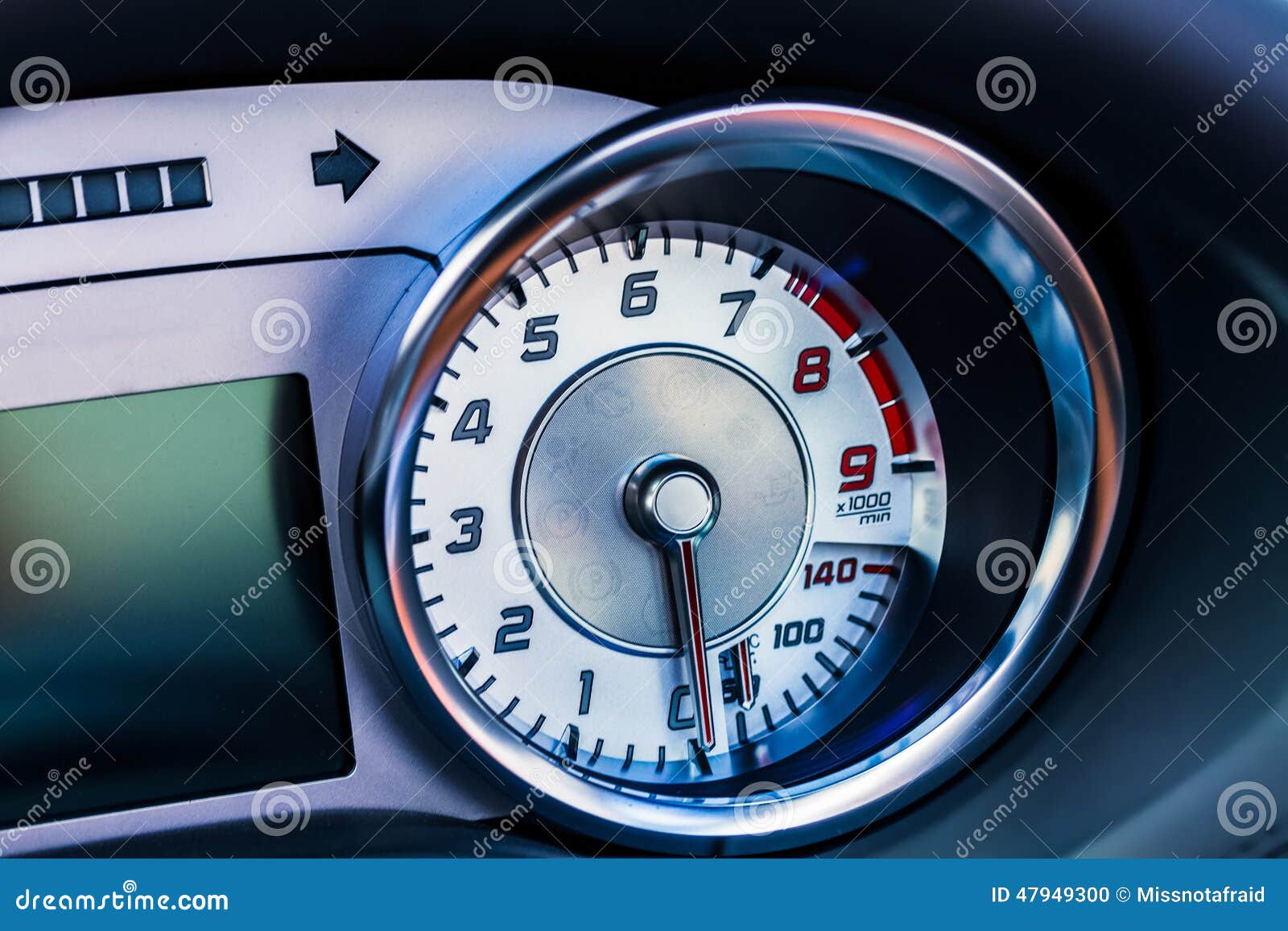 Armaturenbrett in Einem Auto Stockfoto - Bild von energie, benzin: 47949300