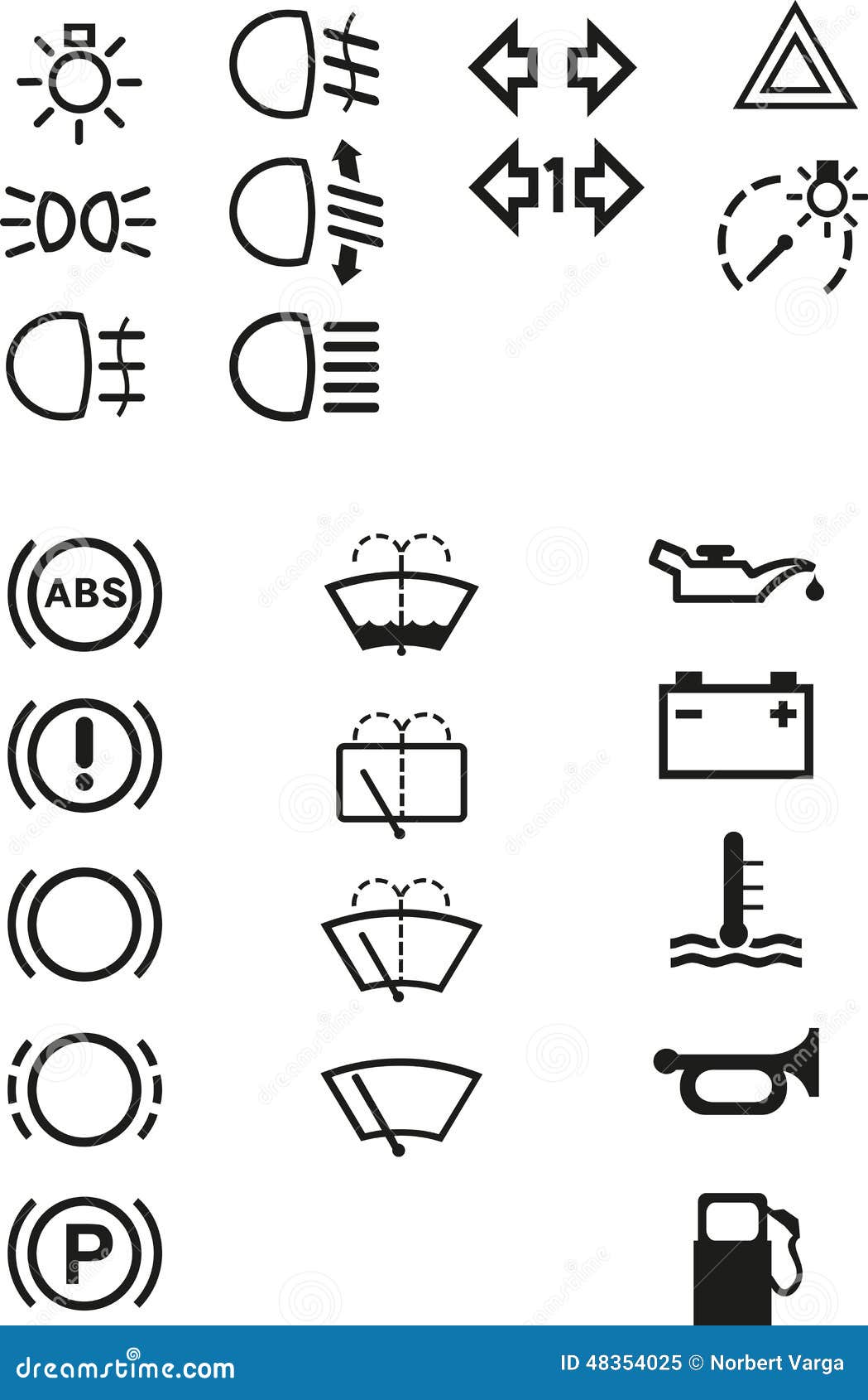 Armaturenbrettzeichen vektor abbildung. Illustration von lehre - 48354025