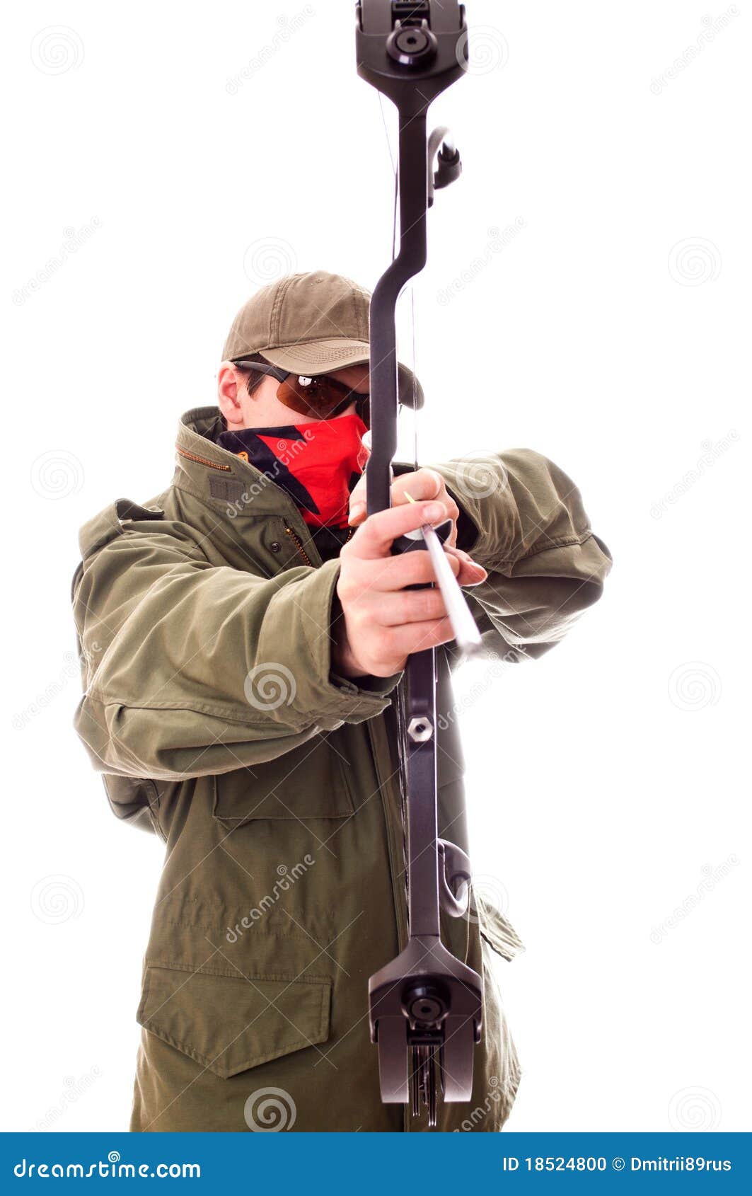 Armed archer stock photo. Image of adult, control, challenge - 18524800