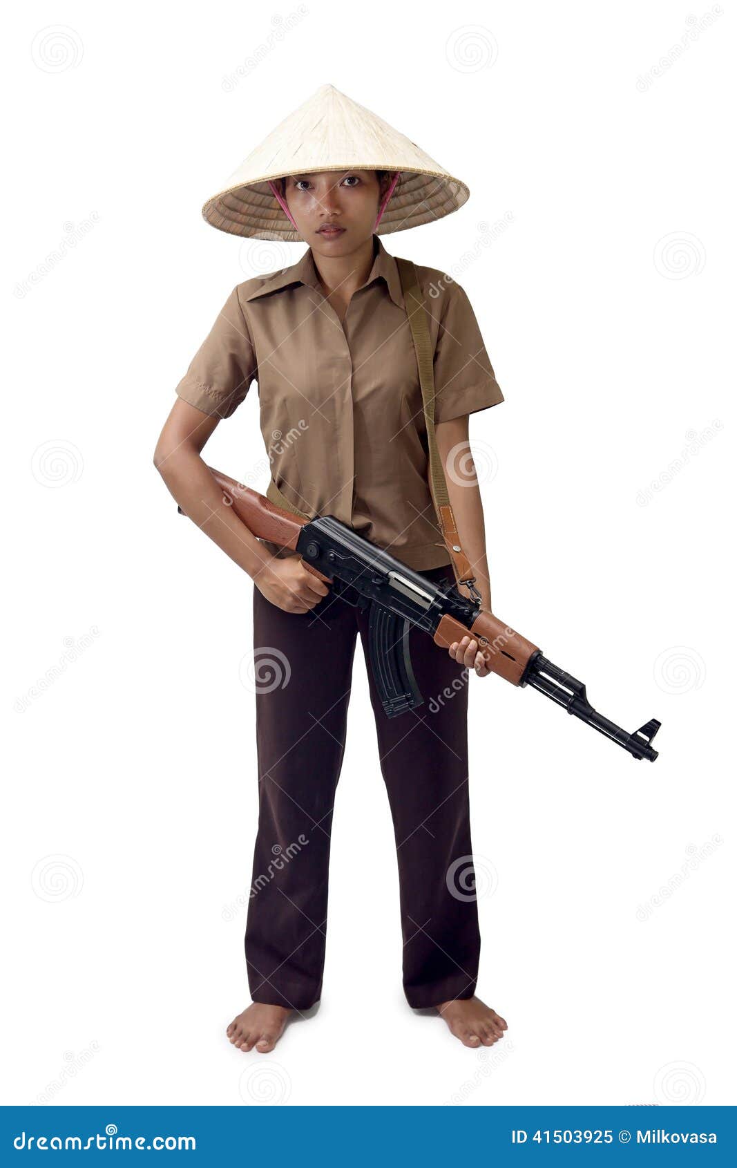 Armed Asian woman stock image. Image of asian, freedom - 41503925