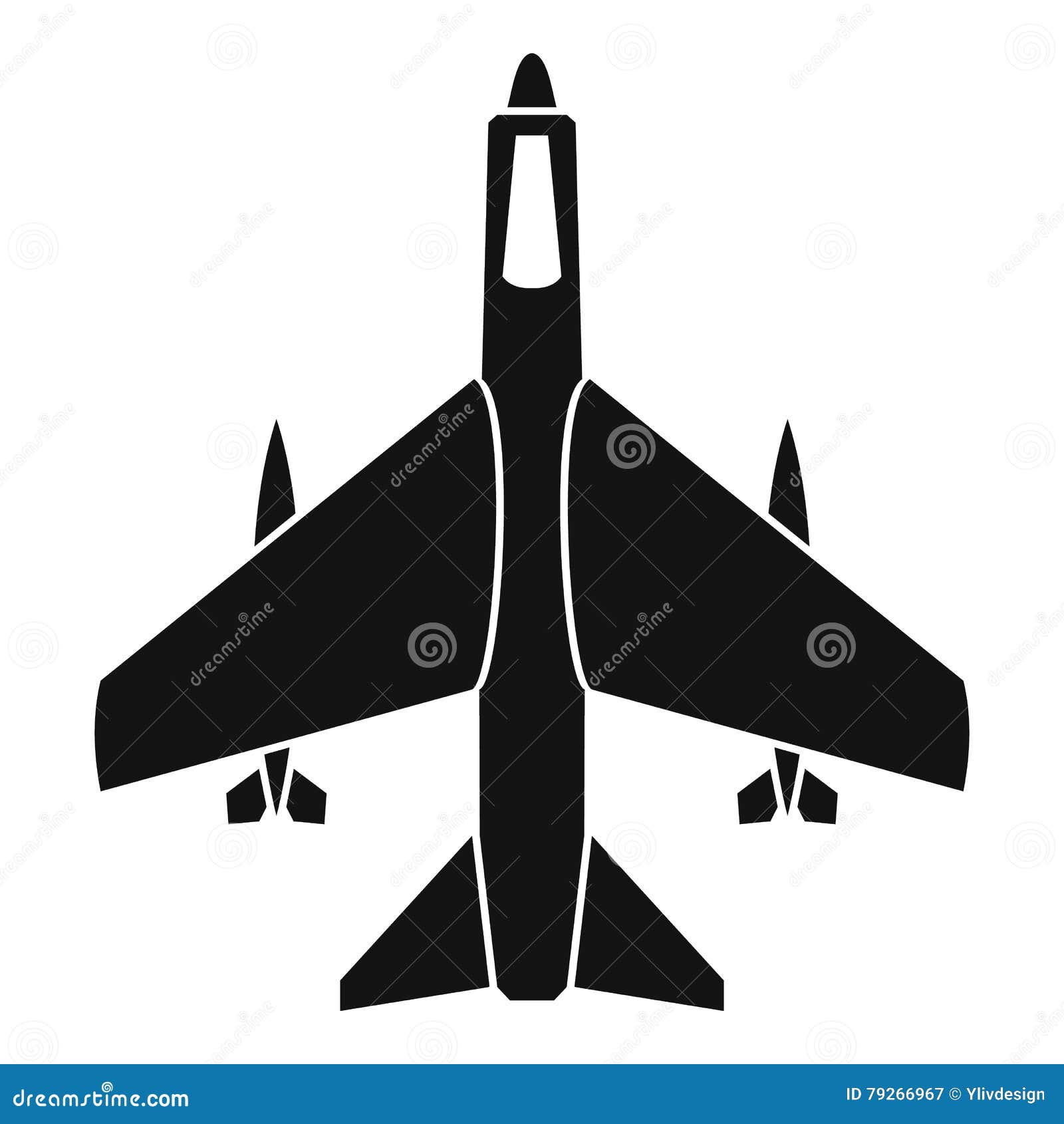 Armed Fighter Jet Icon, Simple Style Stock Vector - Illustration of ...