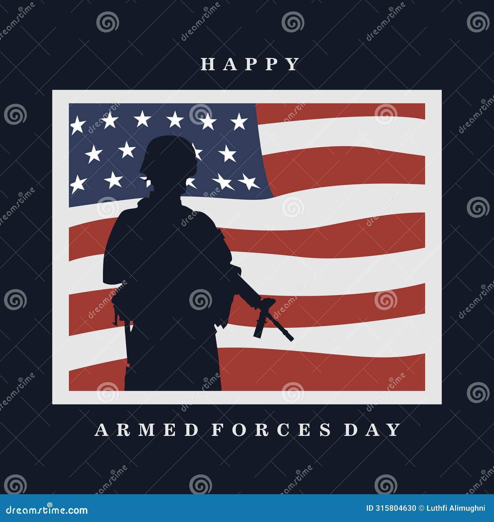 Armed Forces Day Poster Template Vector Stock Vector - Illustration of ...