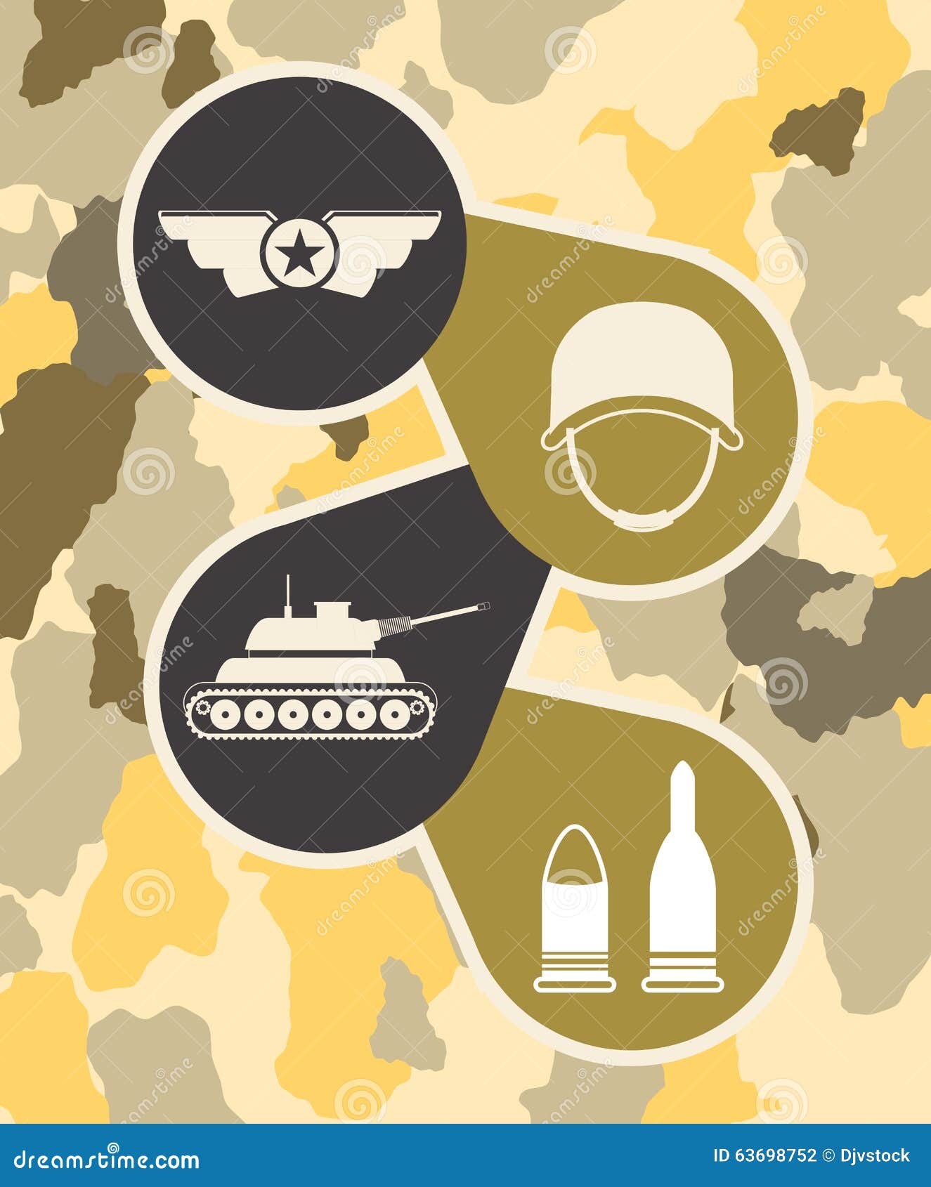 Armed forces design stock vector. Illustration of vector - 63698752