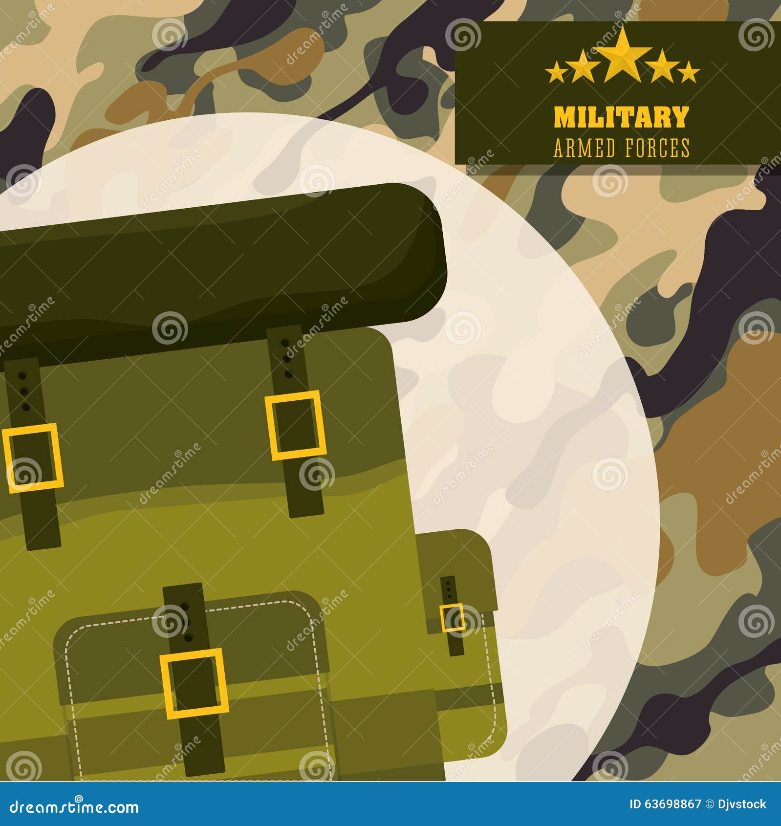 Armed forces design stock vector. Illustration of patriotic - 63698867