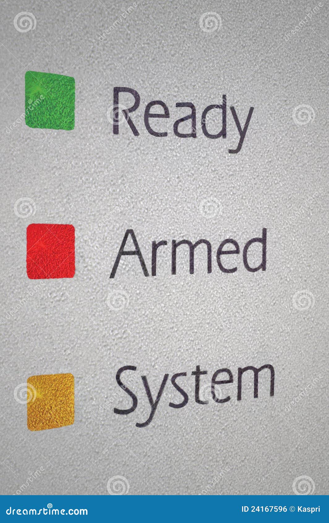 Armed Home Security Alarm System Panel Macro Stock Photo - Image of ...
