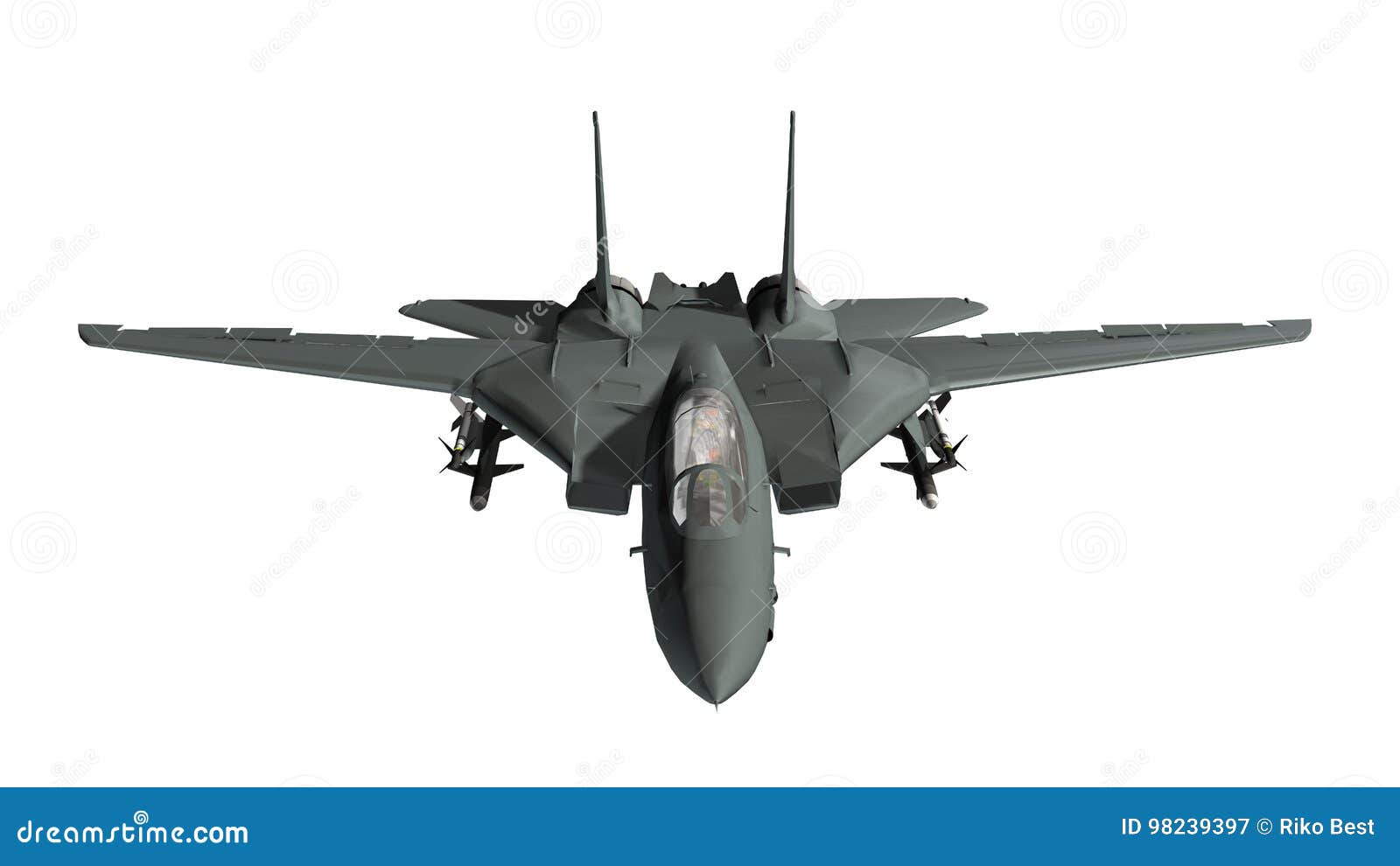 Armed Military Fighter Jet In Flight - Isolated On White Stock Image ...