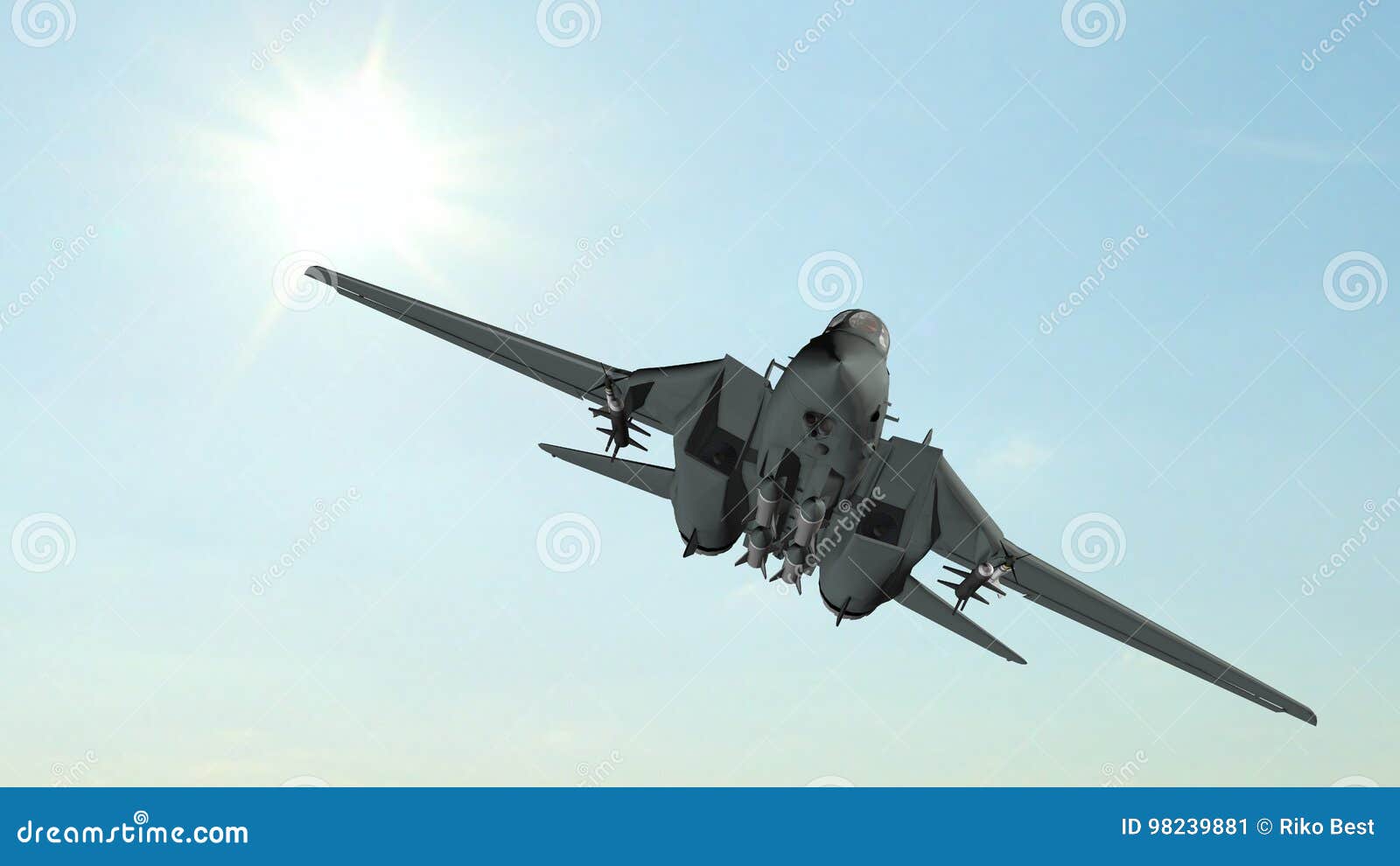 Armed Military Fighter Jet in Flight Stock Image - Image of airplane ...