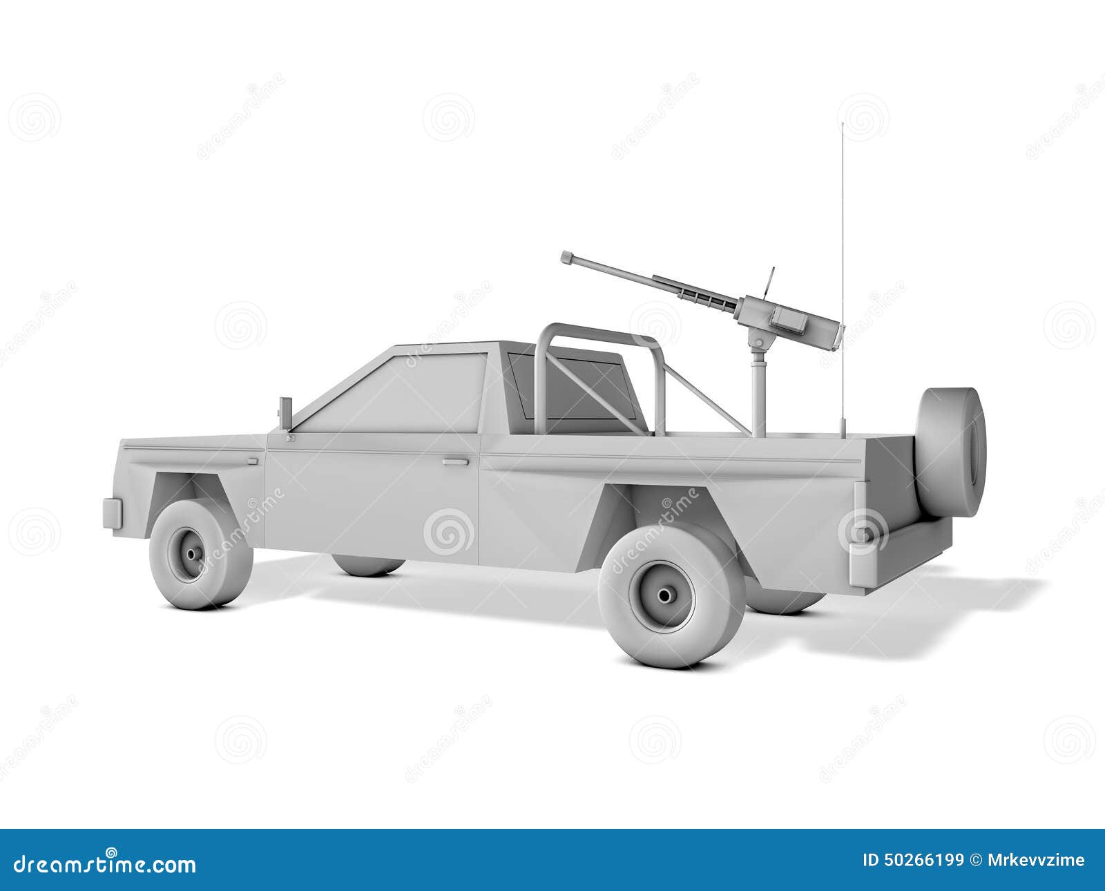 Armed pickup truck stock illustration. Illustration of solution - 50266199