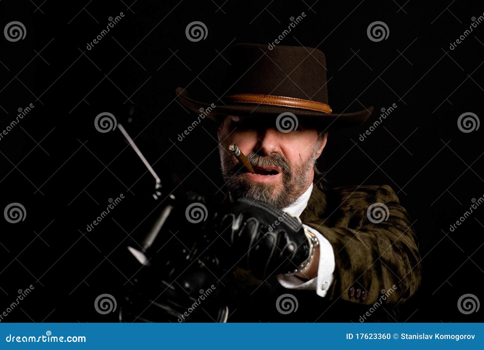 Armed robber with a Mauser stock photo. Image of murderer - 17623360