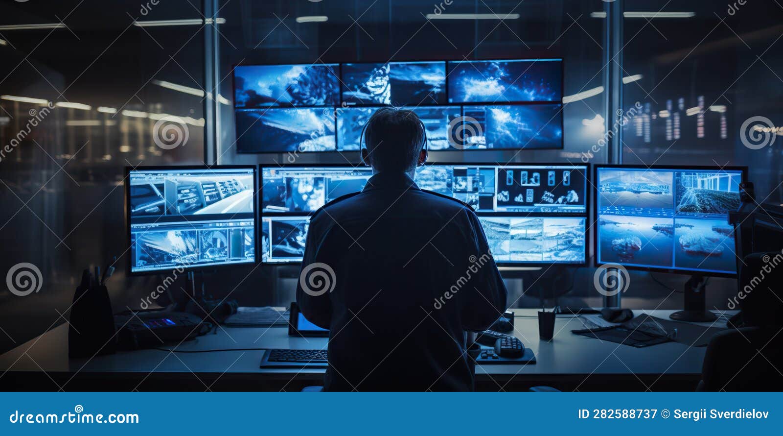 Armed Security Guard Sign Stock Illustration | CartoonDealer.com #3188149