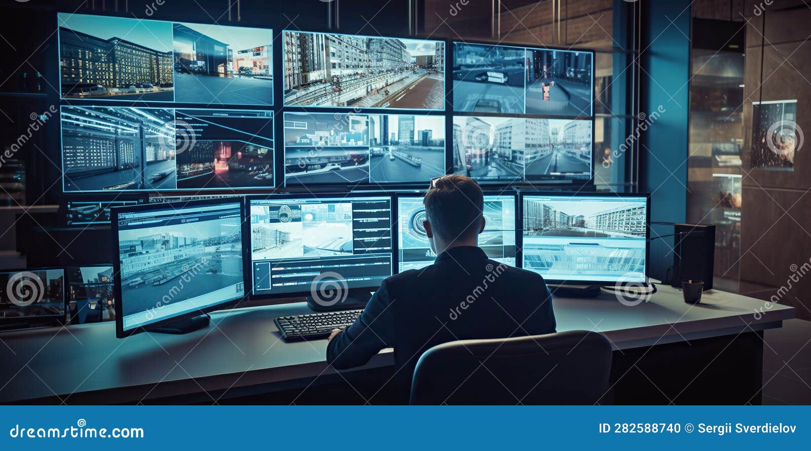 Armed Security Guard Sign Stock Illustration | CartoonDealer.com #3188149