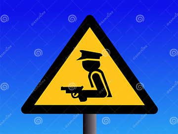 Armed security guard sign stock illustration. Illustration of pistol ...