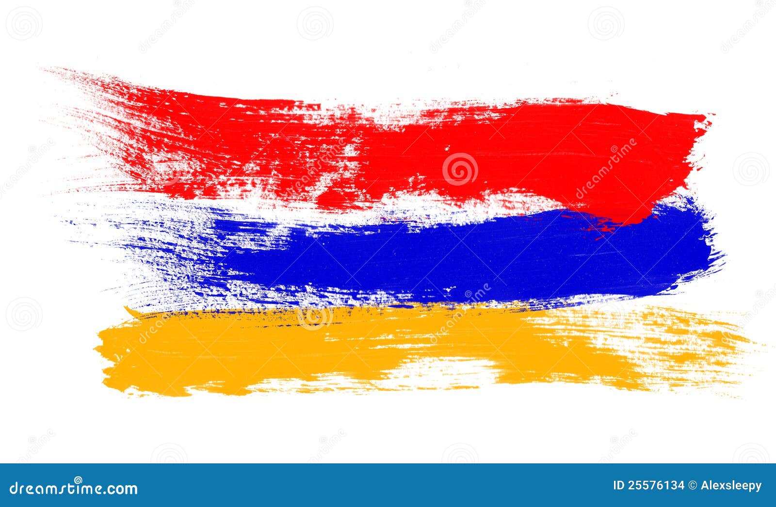 Armeense Vlag stock illustratie. Illustration of borstel - 25576134