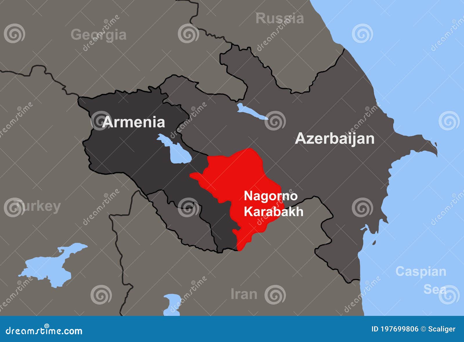 Armenia-Azerbaijan Conflict in Nagorno-Karabakh on Outline Map Stock ... Armenia-Azerbaijan Conflict in Nagorno-Karabakh on Outline Map Stock ...