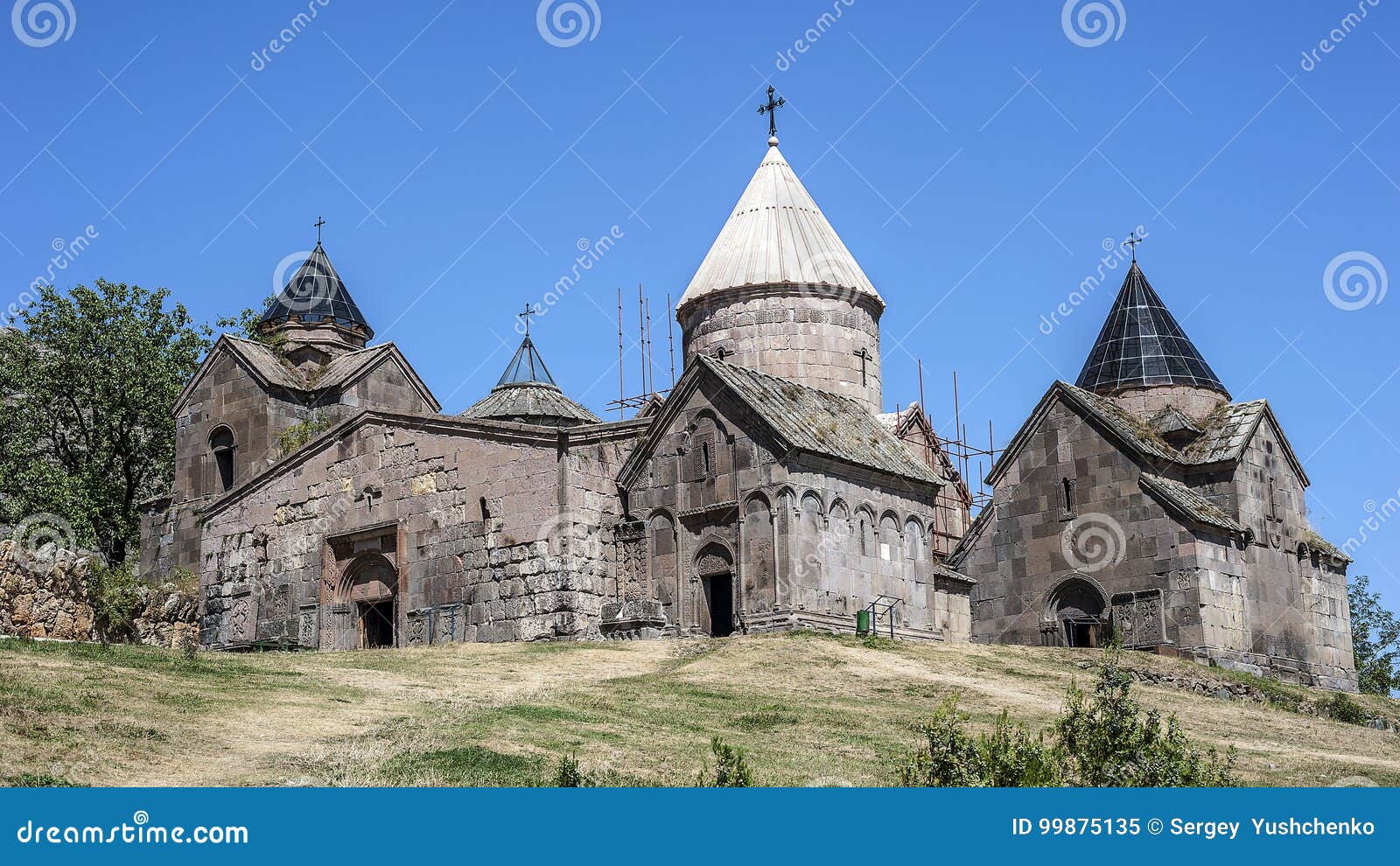 General View of the Monastery Complex Goshavank. Stock Image - Image of ...
