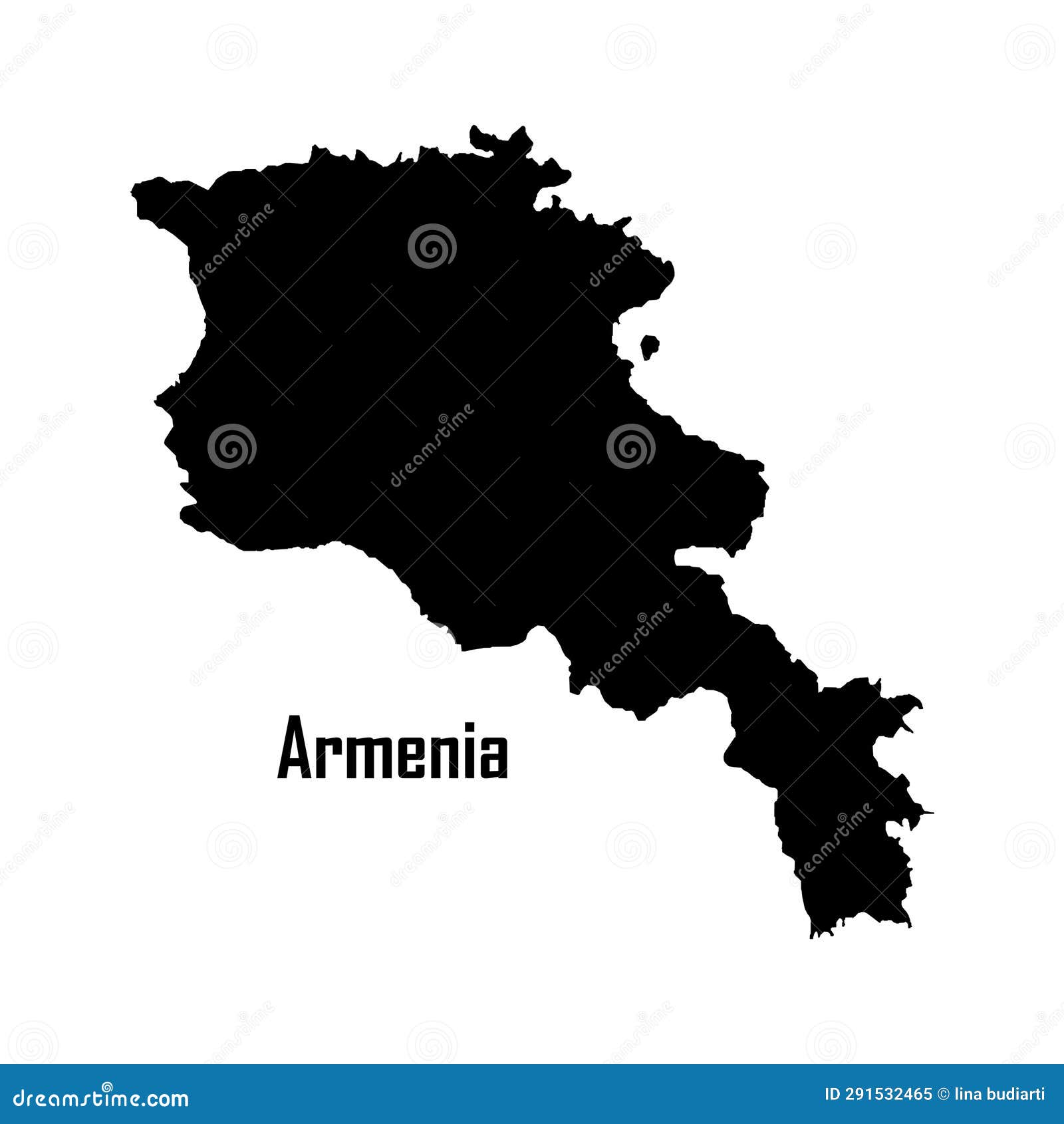Armenia map icon stock vector. Illustration of globe - 291532465