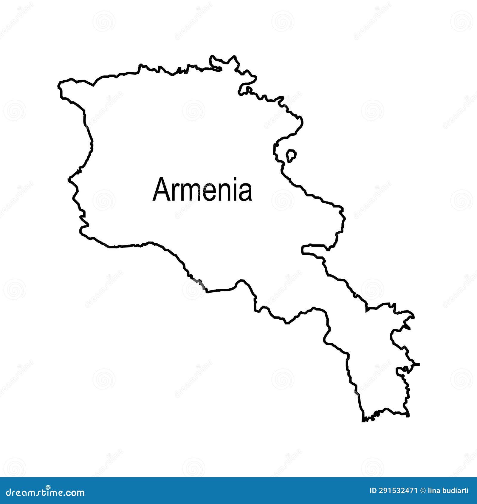Armenia map icon stock illustration. Illustration of poly - 291532471