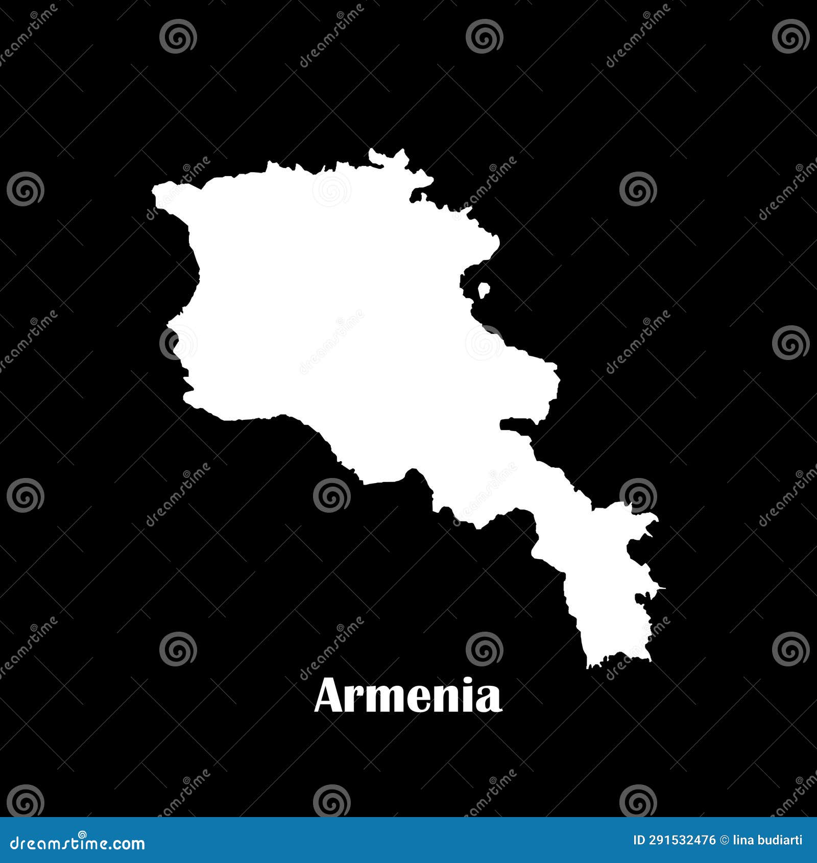 Armenia map icon stock vector. Illustration of western - 291532476