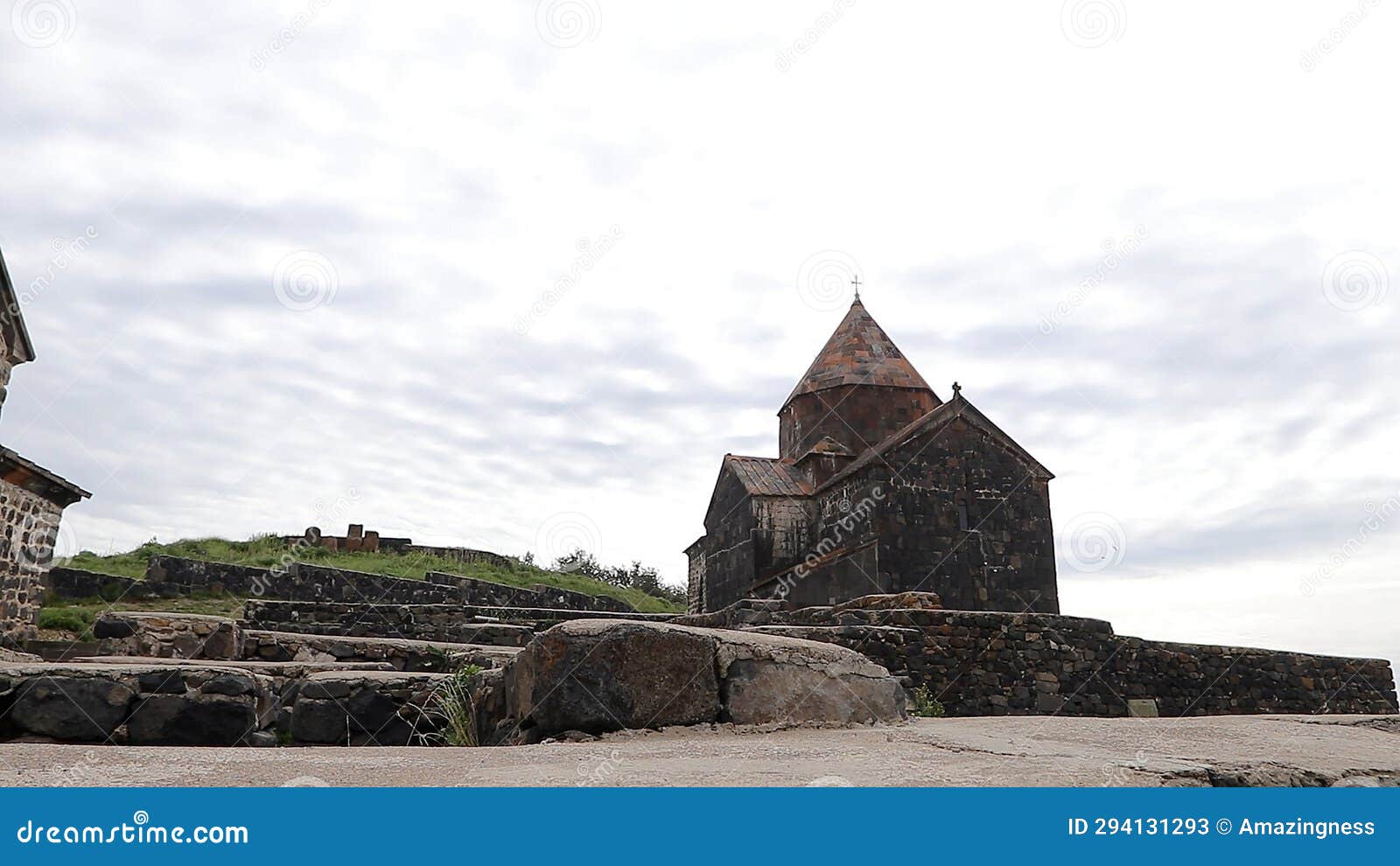 An Armenian Architectural of Sevanavank Monastery. Stock Image - Image ...