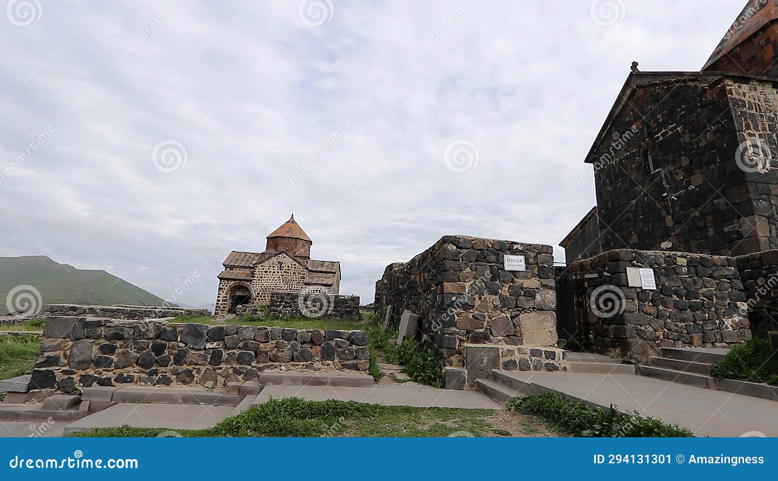 An Armenian Architectural of Sevanavank Monastery. Stock Image - Image ...