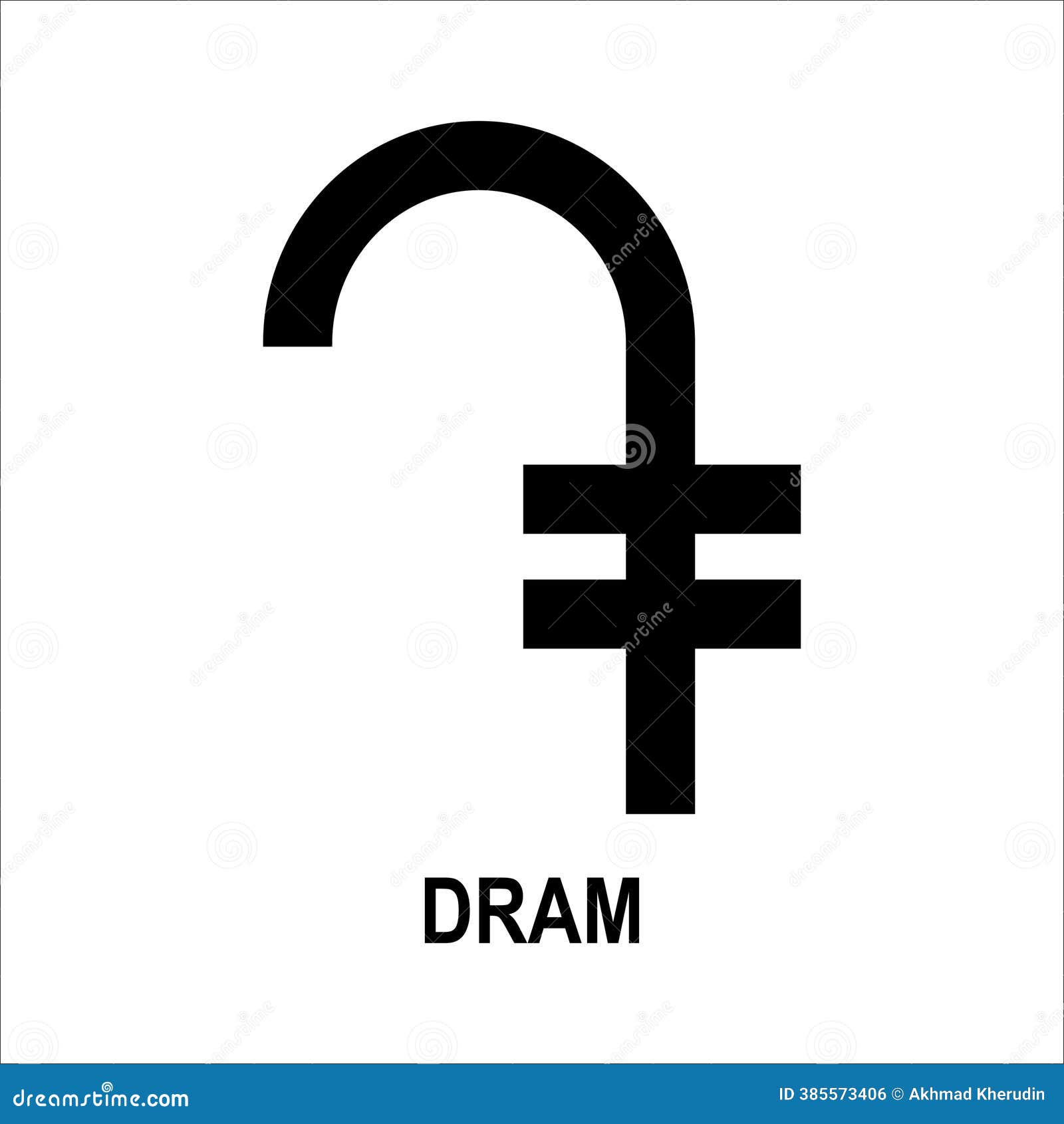 Armenian Dram Symbol, Monetary Unit Of Armenia Cartoon Vector ...