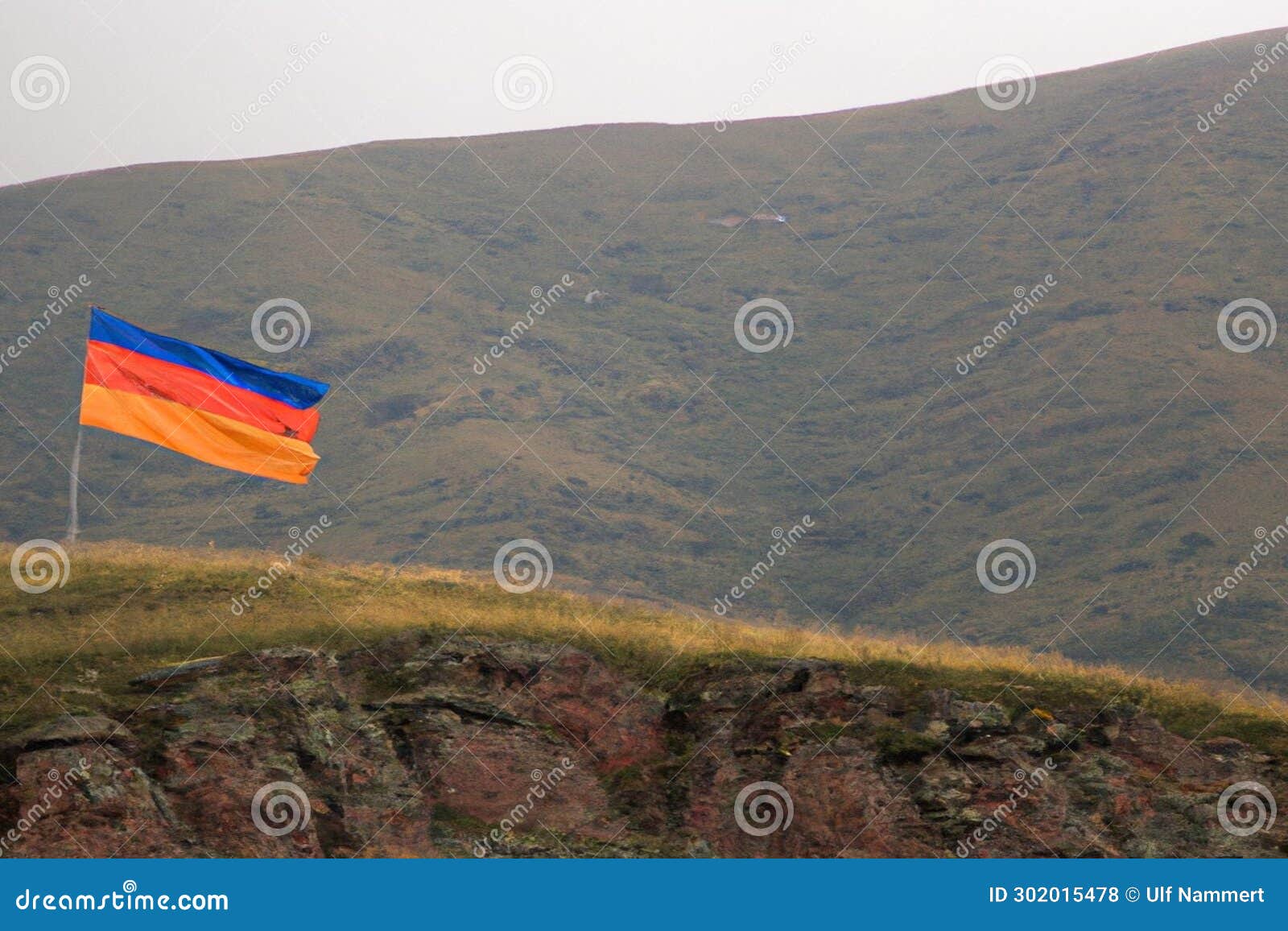 Flag Of Caucasus Armenian Peoples Russian Armenians. Flag Representing ...