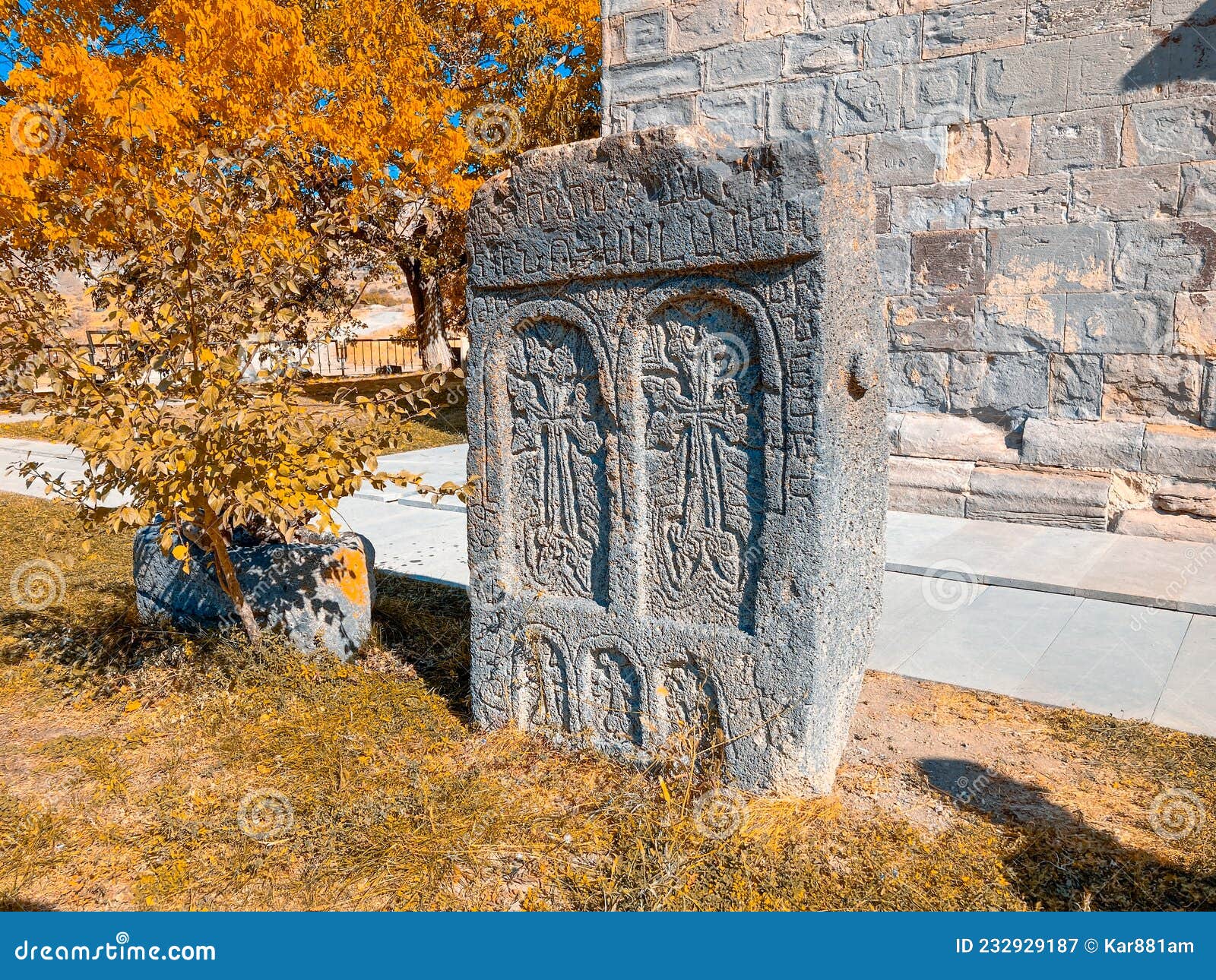 Armenian Khachkar Christian Armenian Style Royalty-Free Stock Photo ...