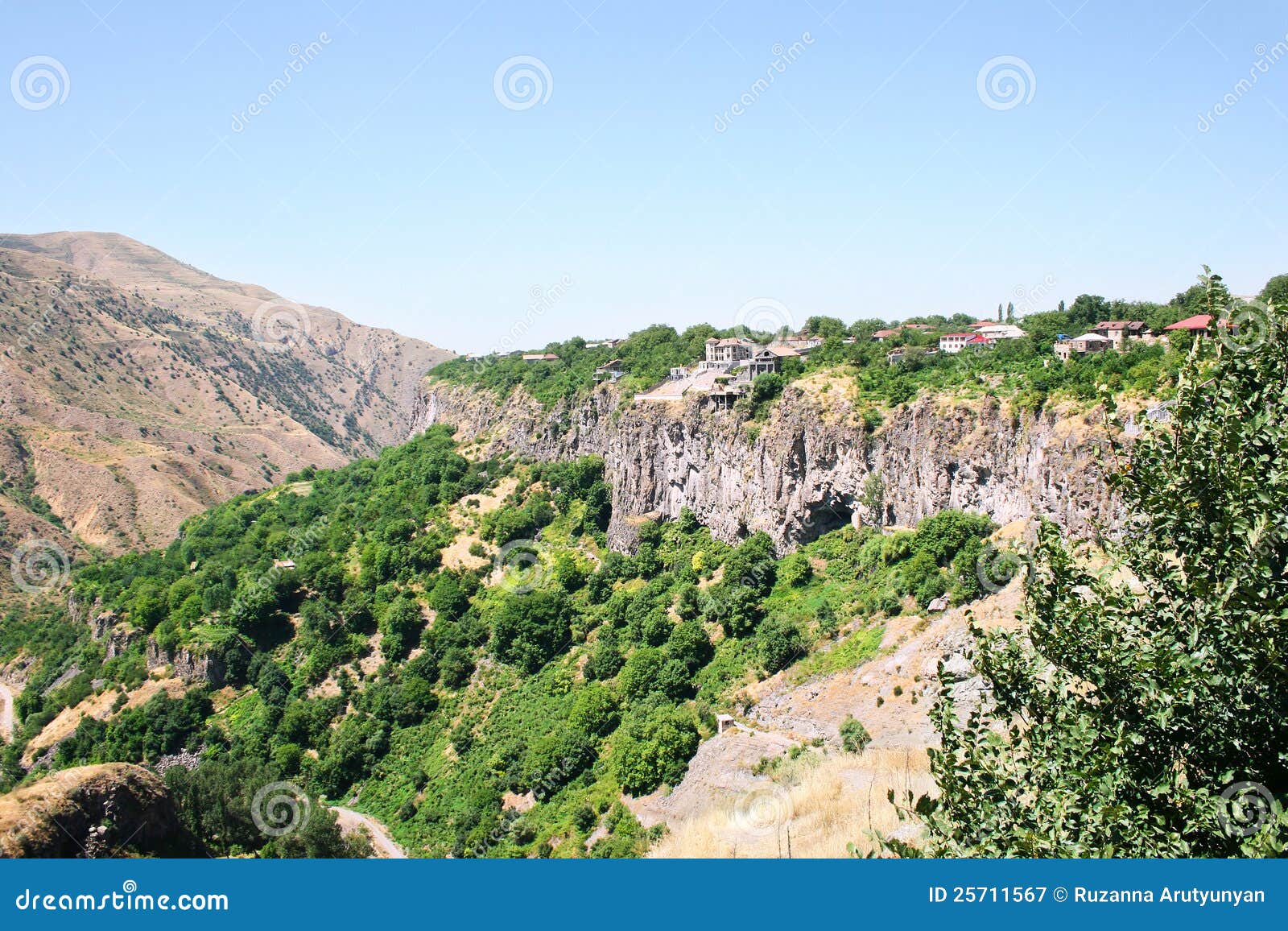Armenian landscape stock image. Image of roadside, rocky - 25711567