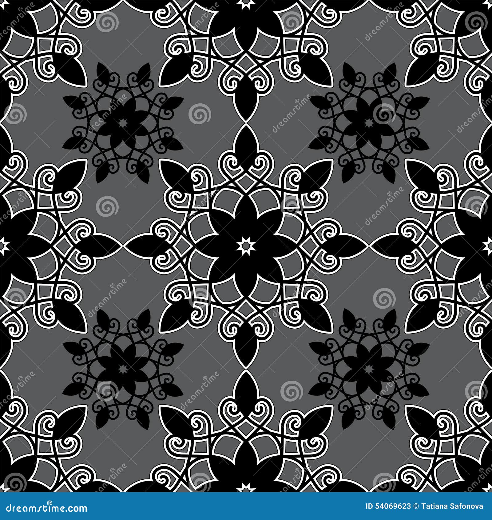 Armenian Seamless Pattern. Orient Flower Stock Vector - Illustration of ...