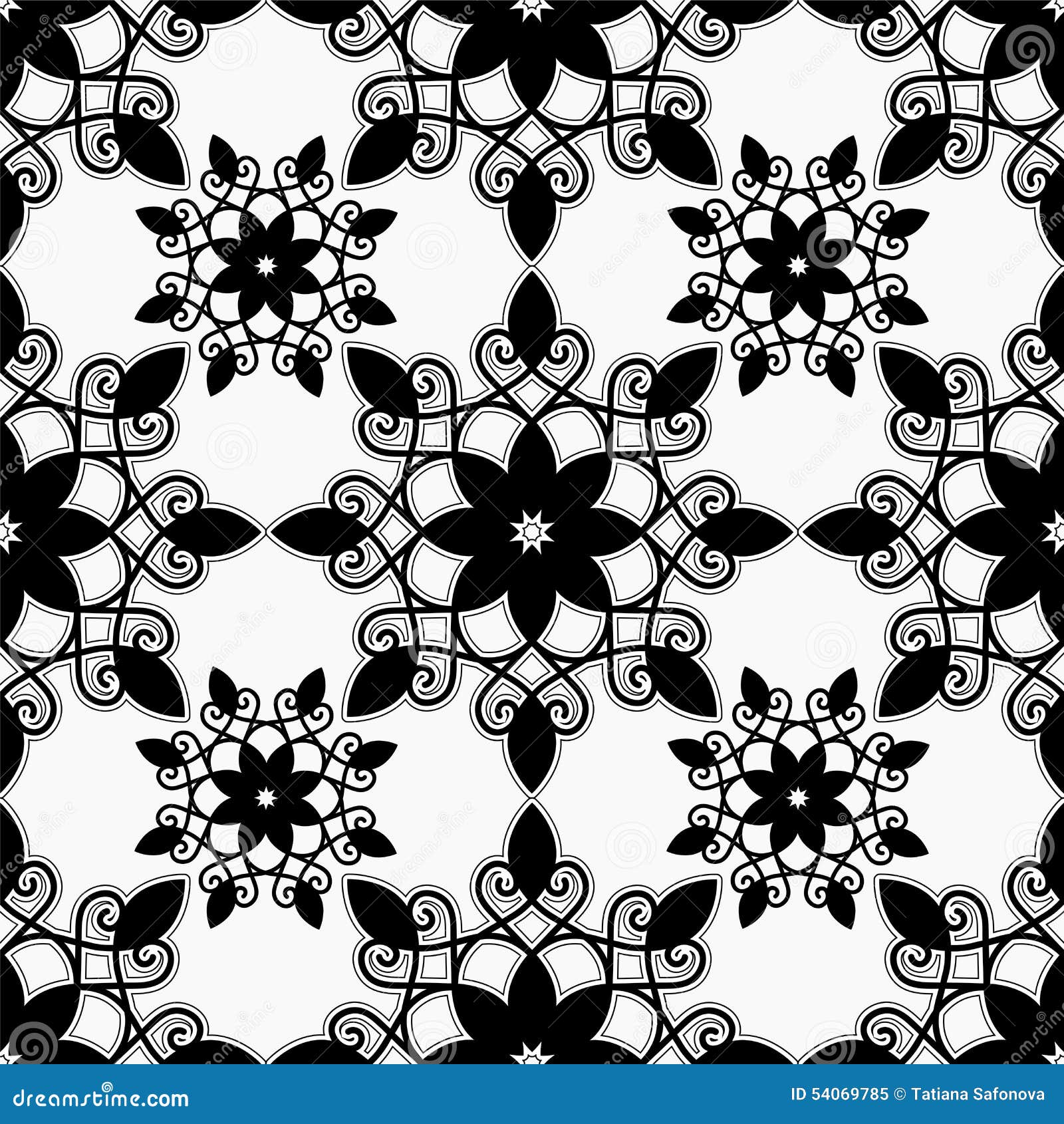 Armenian Seamless Pattern. Orient Flower Stock Vector - Illustration of ...