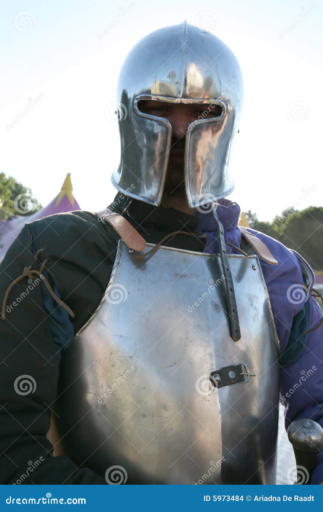 Armera riddaremetall arkivfoto. Bild av manlig, handgjort - 5973484