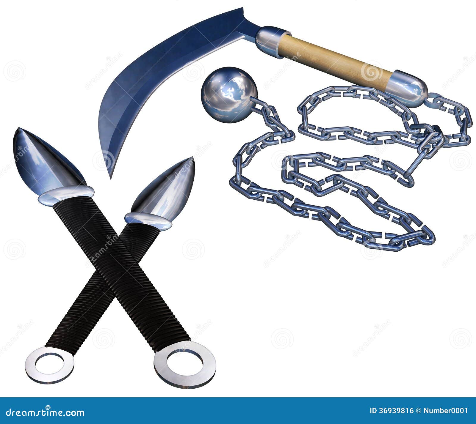 Armi di Ninja illustrazione di stock. Illustrazione di accessori - 36939816