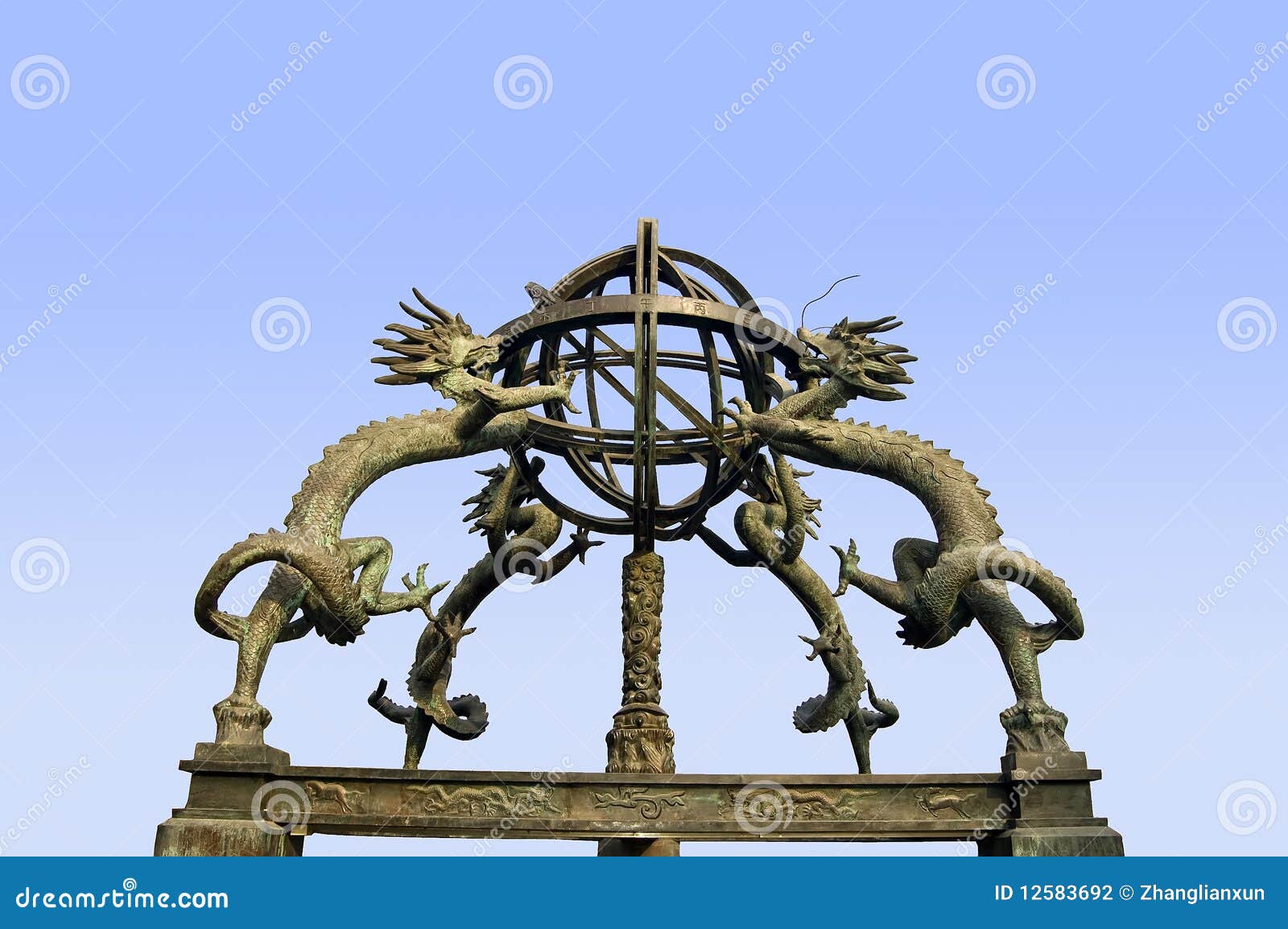 Armillary sphere stock photo. Image of historic, observatory - 12583692
