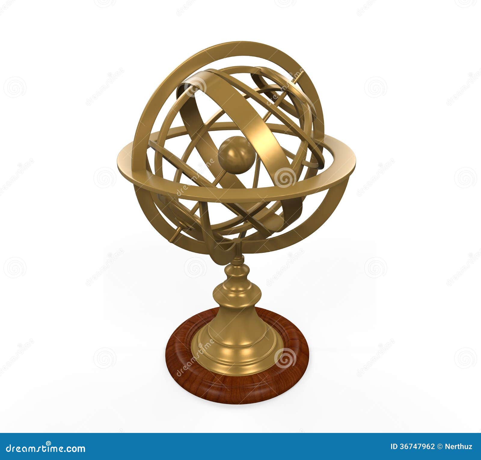 Armillary Sphere stock illustration. Illustration of discovery - 36747962