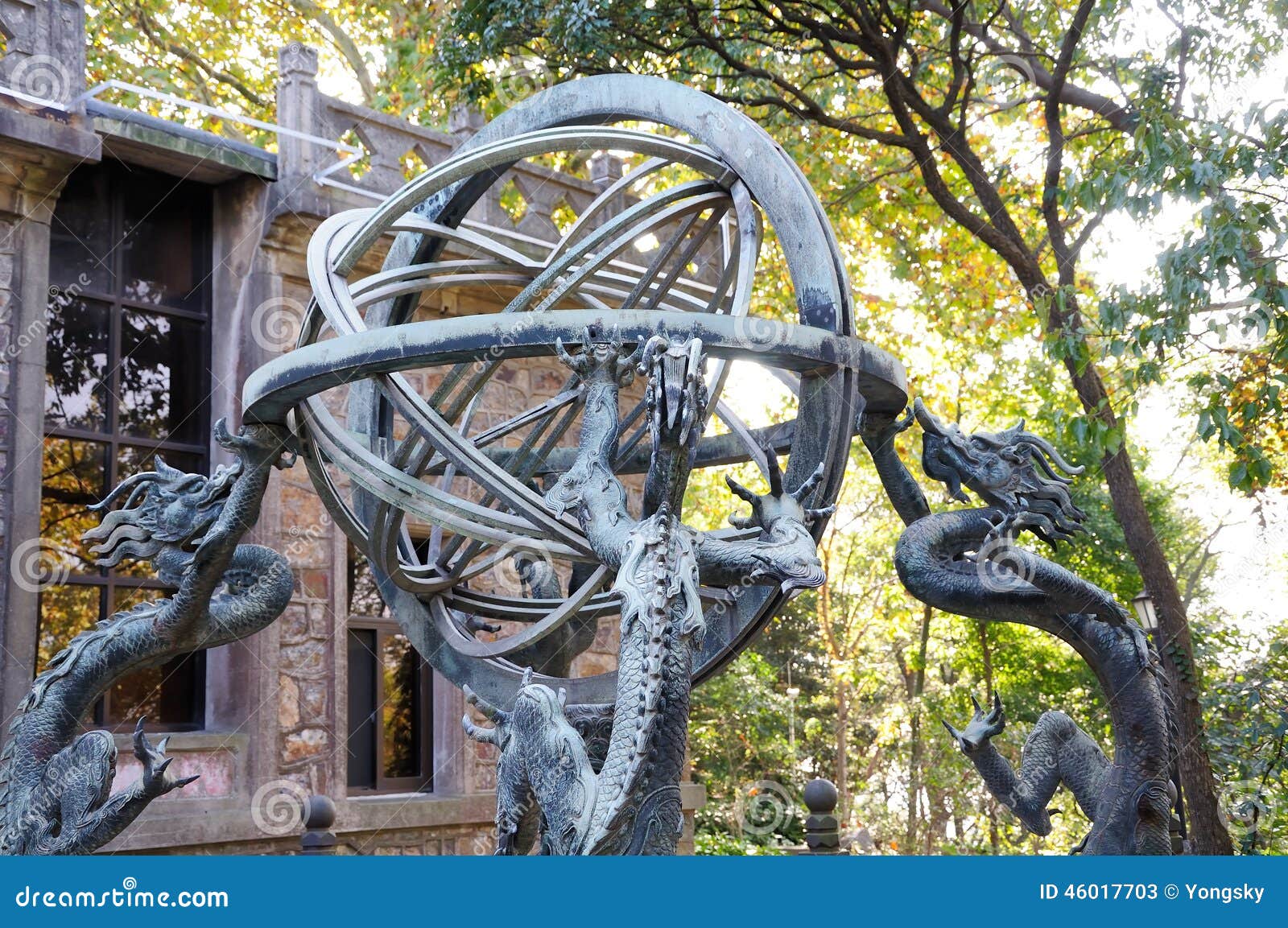 The armillary sphere stock image. Image of circular, china - 46017703