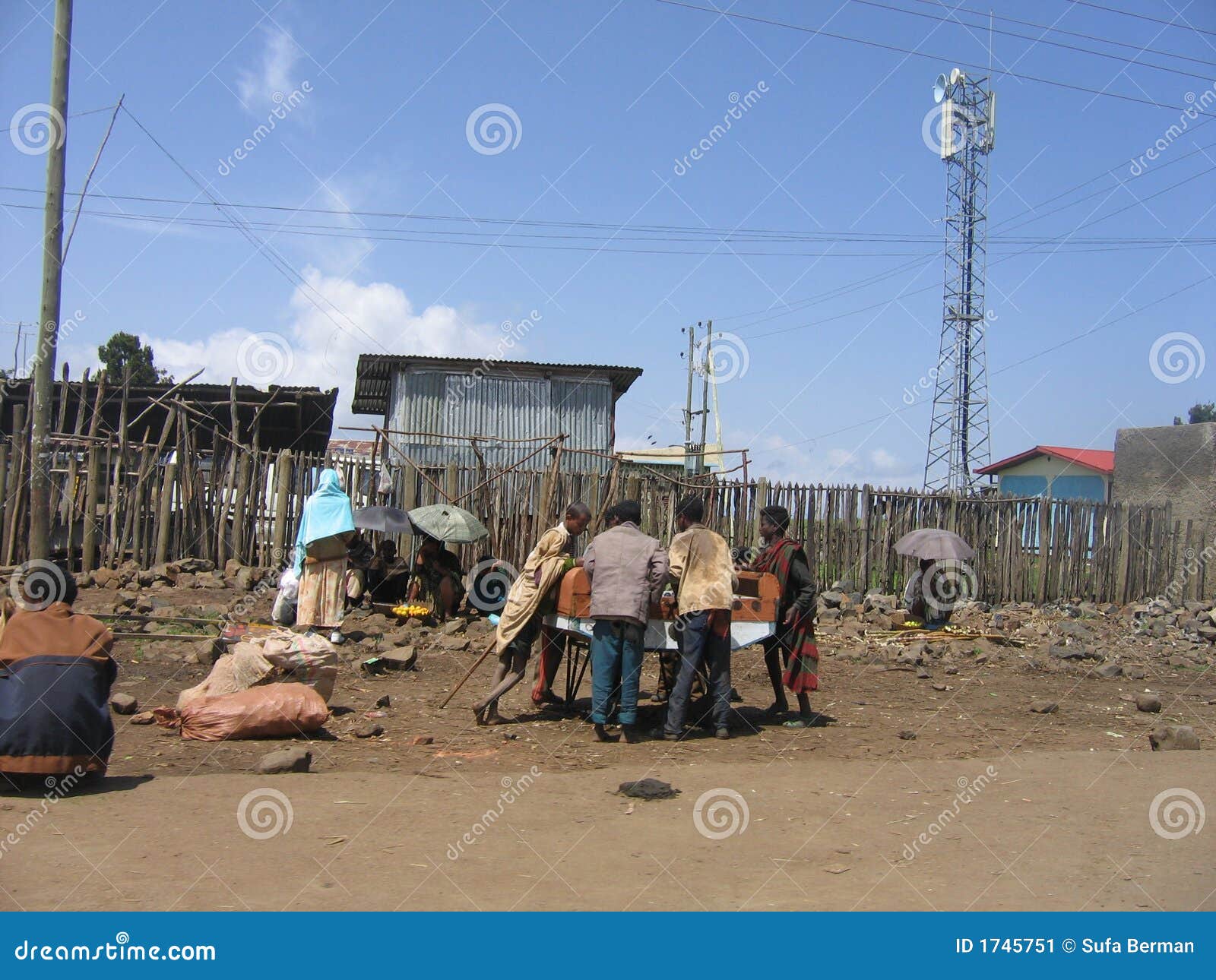 Armoede stock afbeelding. Image of etnisch, ethiopië, blauw - 1745751