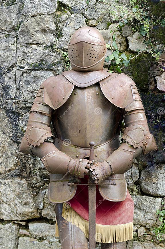 Armor Against the Wall stock image. Image of safety, medieval - 28983913