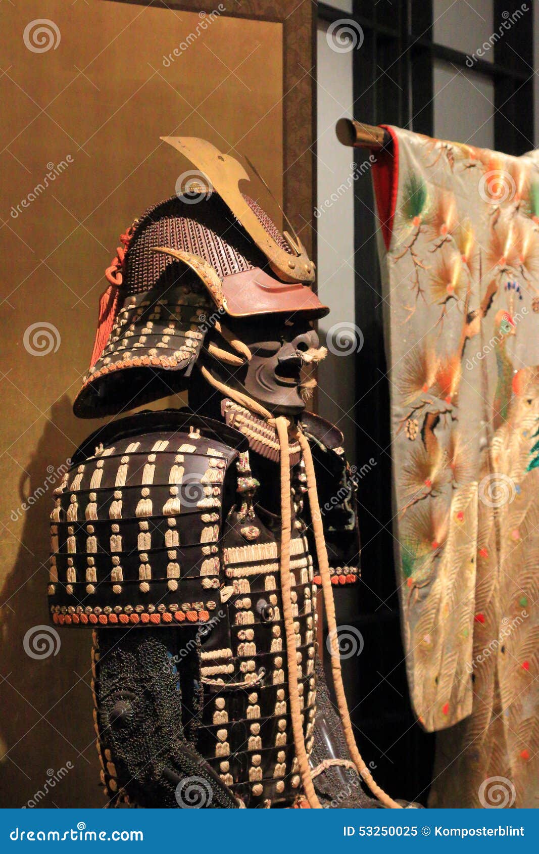 Armor of Asano (Aki) clan stock image. Image of casts - 53250025