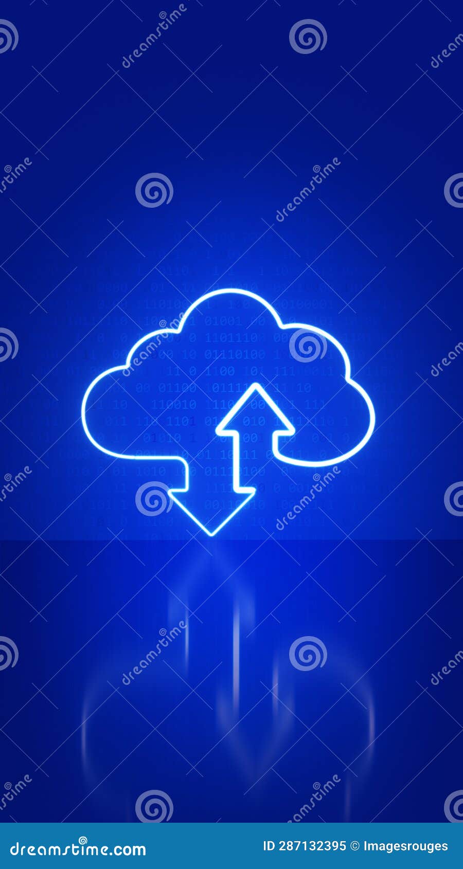 Armor Cloud Storage Sign with Two Up and Down Arrows. Cloud Computing, Data Center. Vertical ...