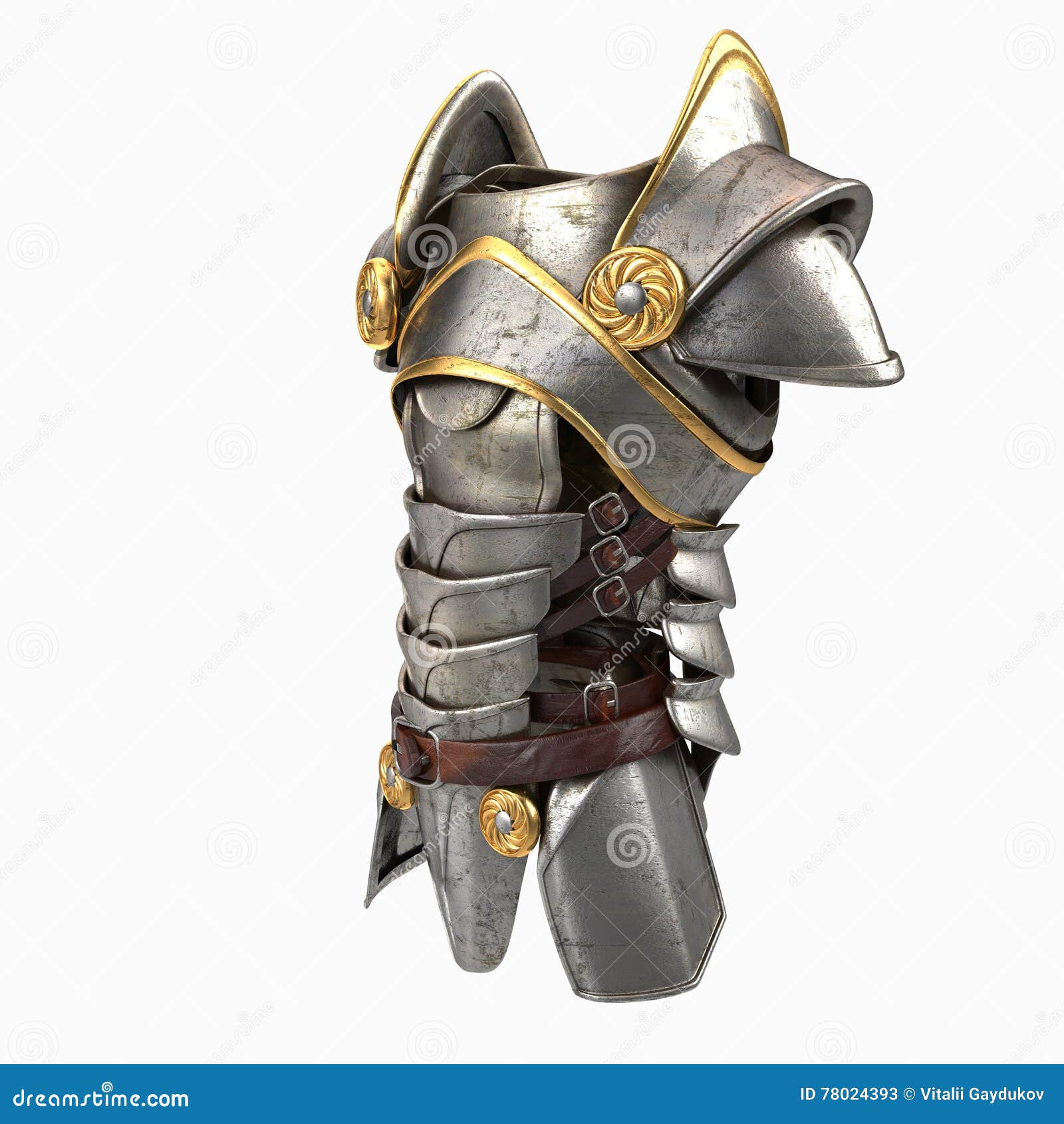 Armor 3d illustration stock illustration. Illustration of armour - 78024393