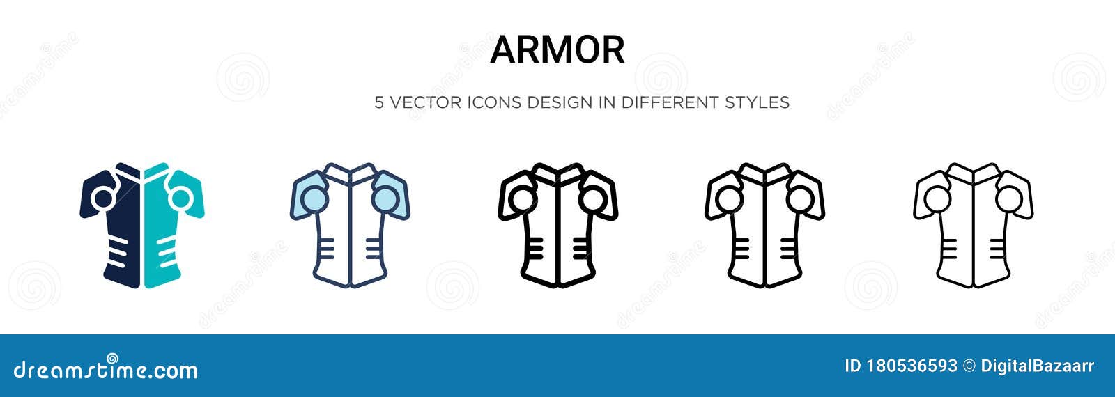 Armor Icon in Filled, Thin Line, Outline and Stroke Style. Vector ...