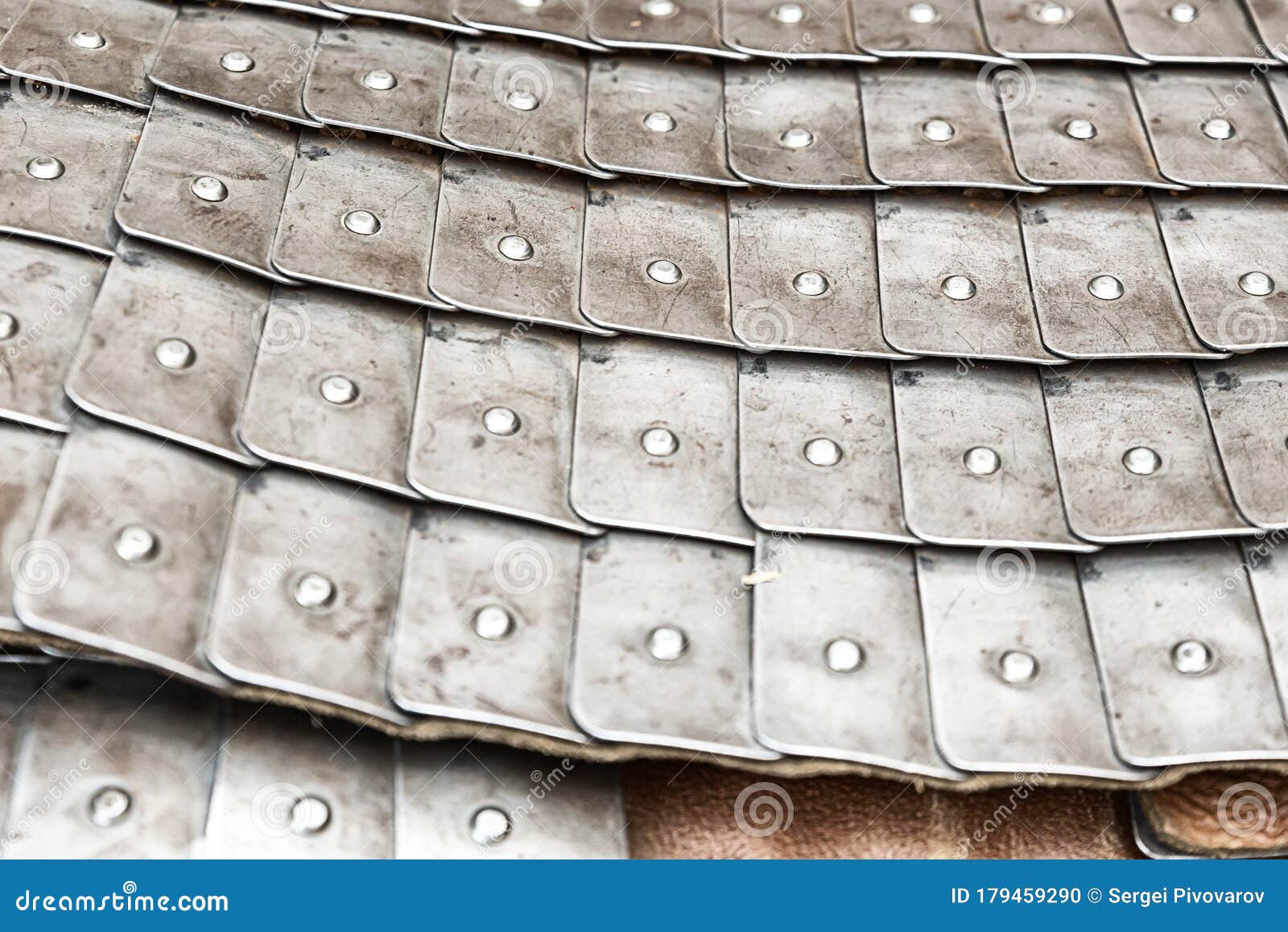 Armor Iron Pattern Folded from Steel Plates Protection of the Medieval ...