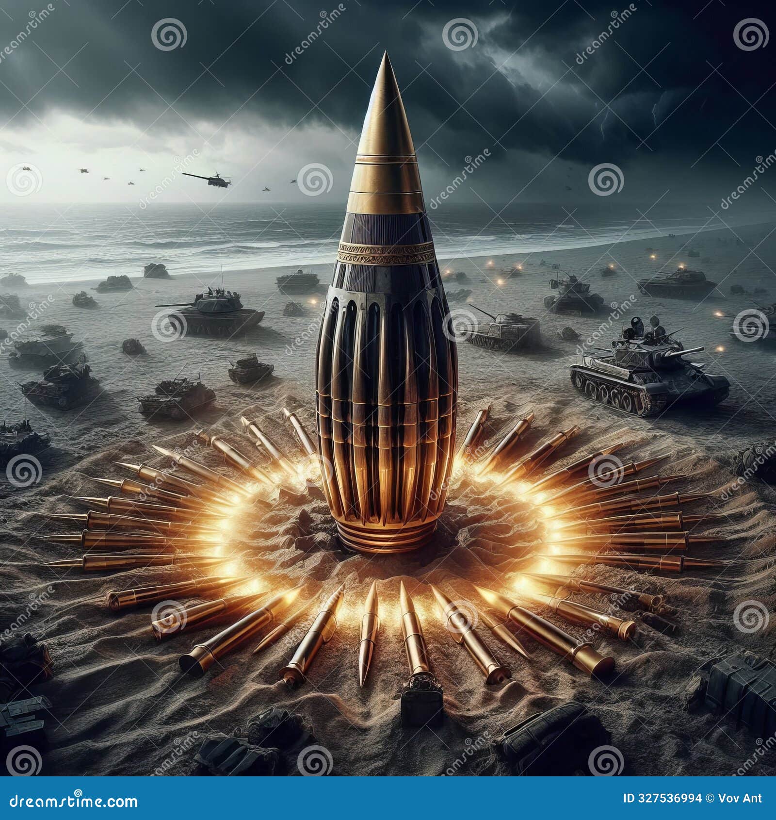 Armor Piercing Shell a Shell Designed To Penetrate Arm Stock Photo ...